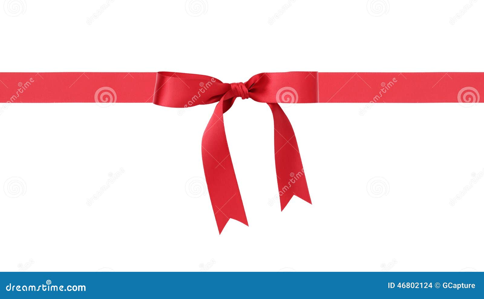 Traditional Red Ribbon Bow Border Stock Photo | CartoonDealer.com #46802124