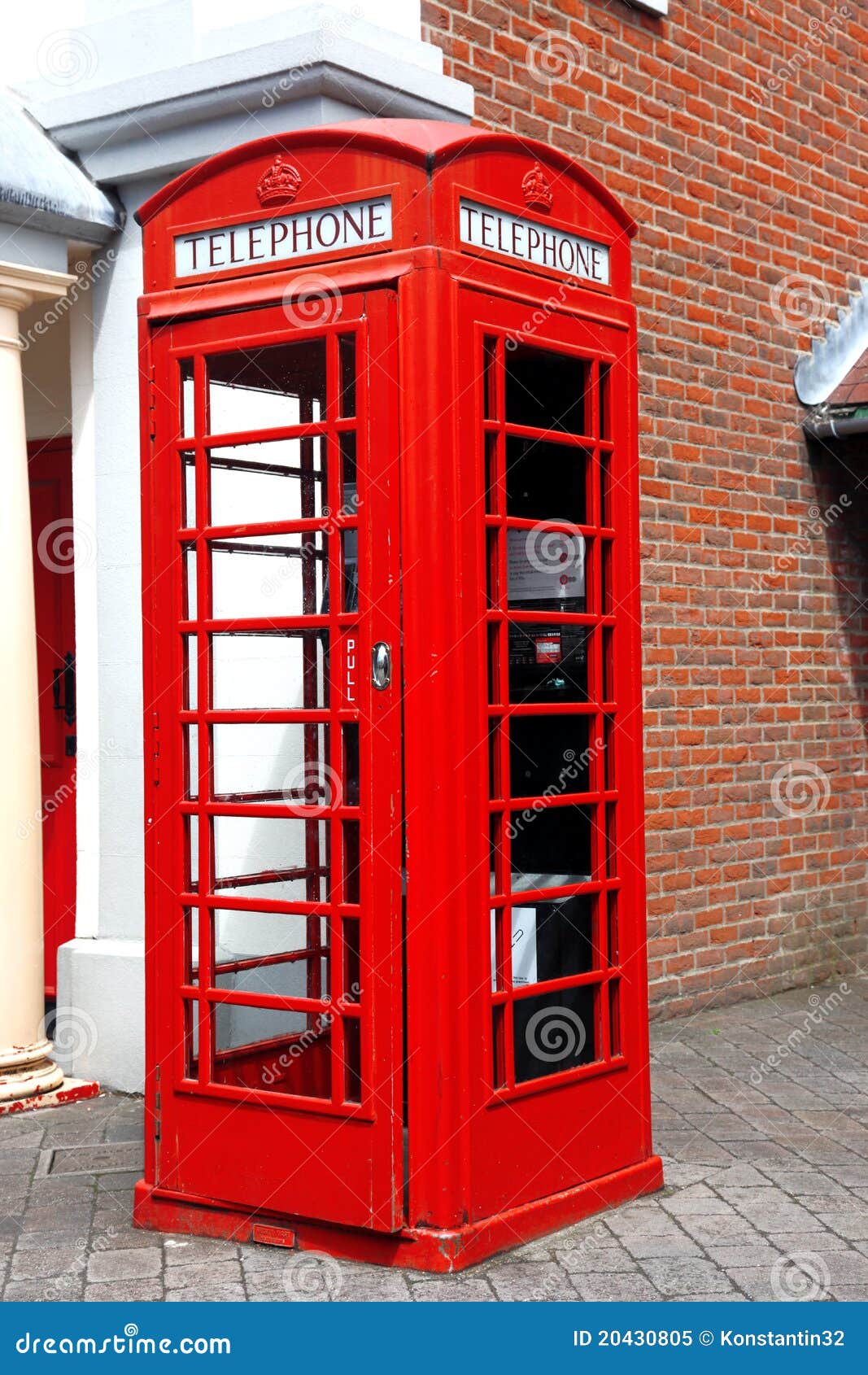 Traditional Red Telephone Box Stock Image - Image of great, britain ...