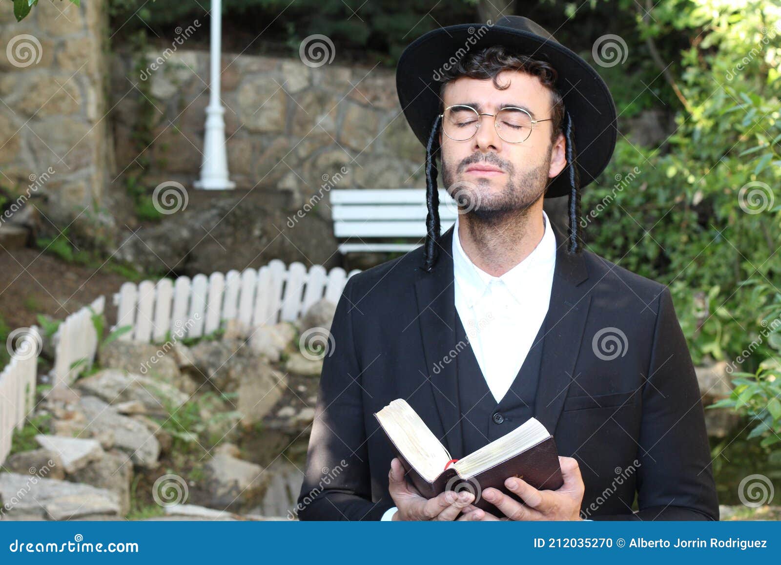 Traditional Religious Orthodox Man in the Synagogue Stock Photo - Image ...