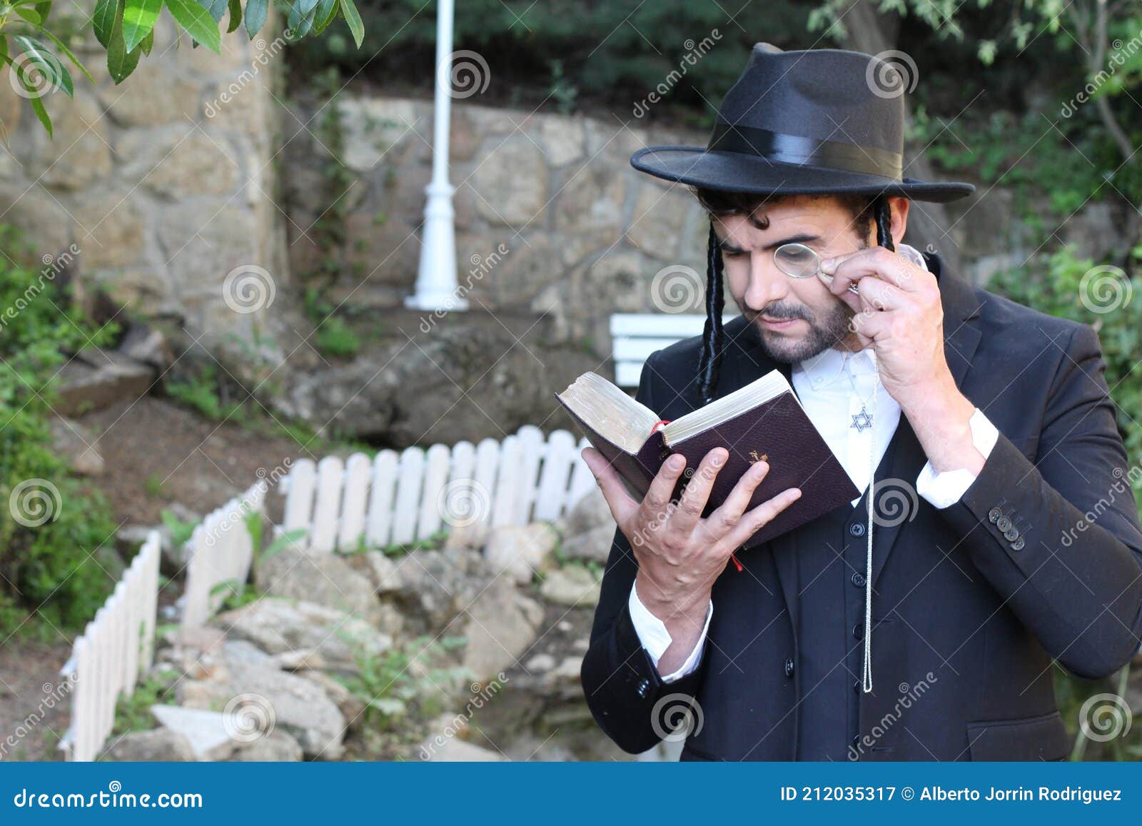Traditional Religious Orthodox Man in the Synagogue Stock Image - Image ...