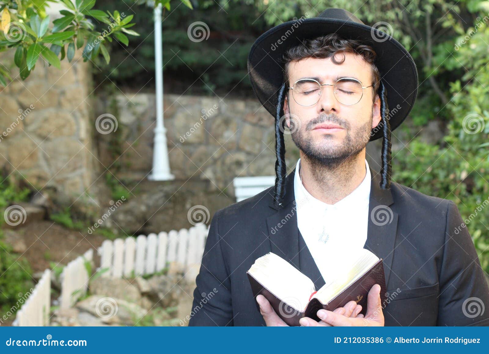 Traditional Religious Orthodox Man in the Synagogue Stock Photo - Image ...