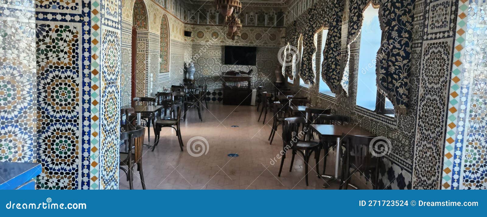 Traditional Restaurant in Morocco Stock Photo - Image of morocco ...