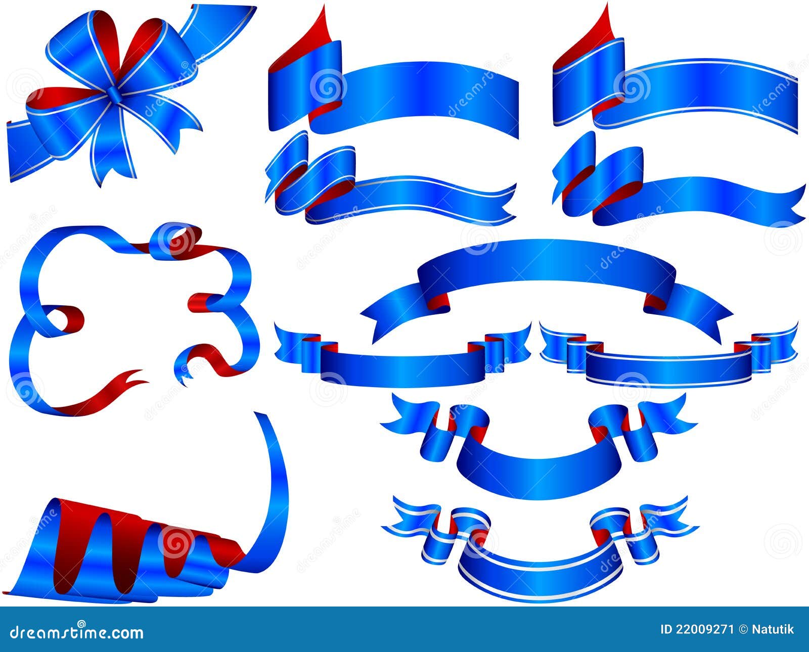 Traditional Ribbon set stock vector. Illustration of culture - 22009271