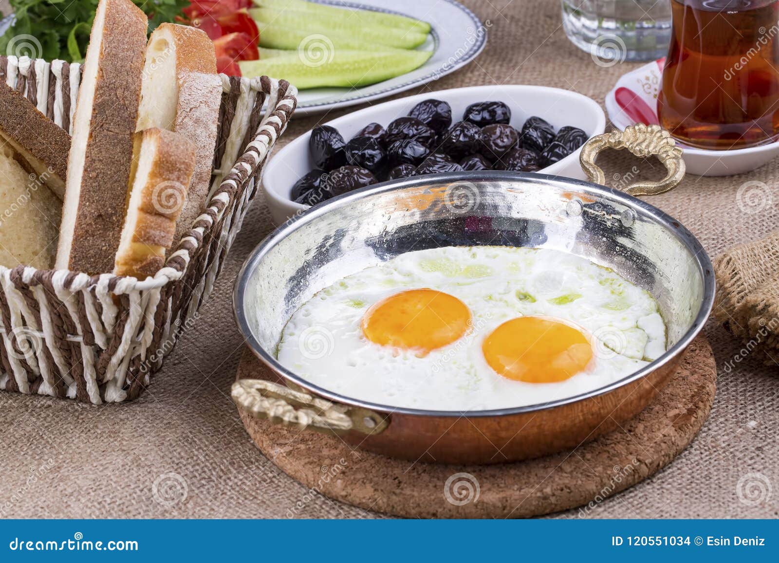 Traditional Rich and Delicious Turkish Breakfast Stock Photo - Image of ...