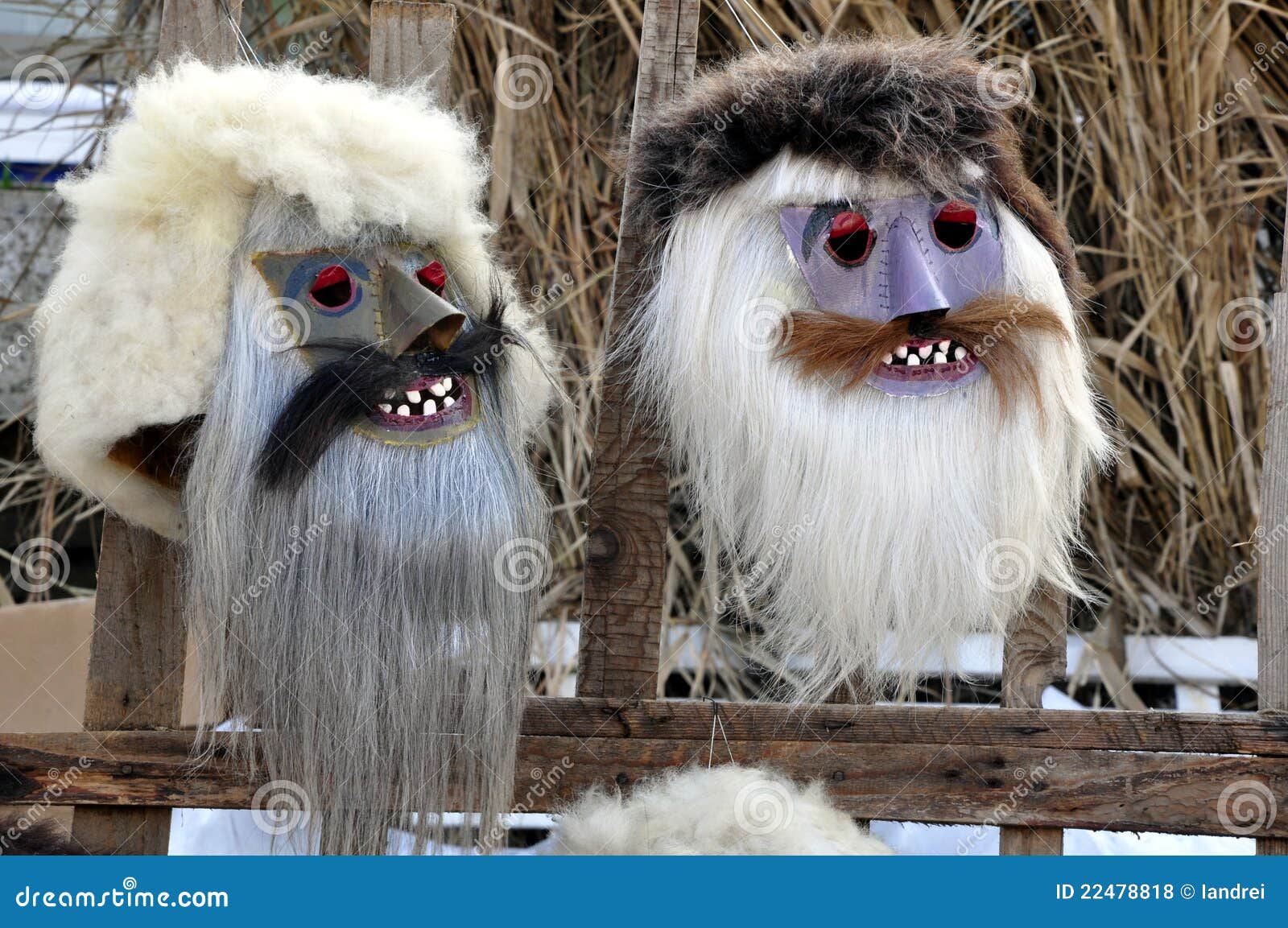 Traditional Romanian Carnival Masks Stock Photo - Image of culture ...