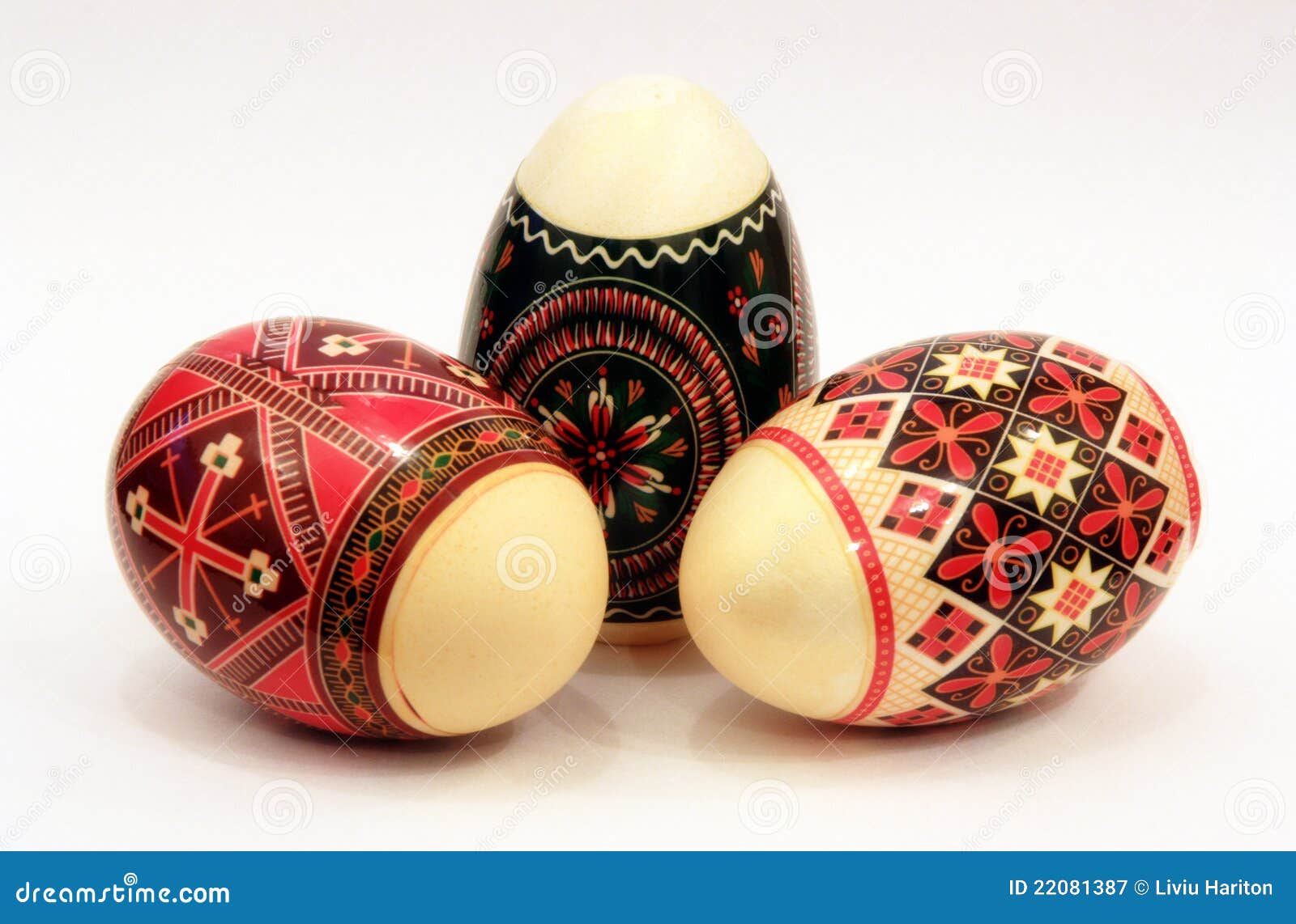 Traditional Romanian Easter Eggs Stock Image - Image of cross, easter ...