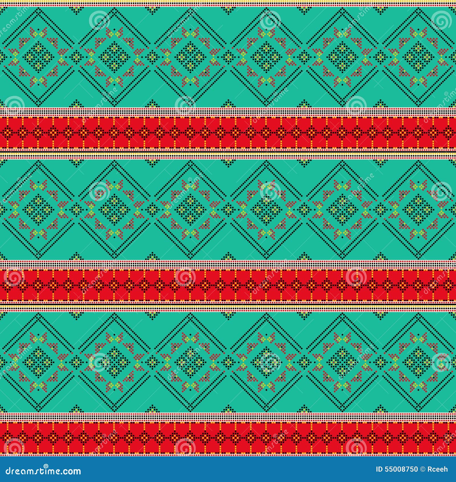 Traditional Romanian Embroidery Stock Vector - Illustration of ...