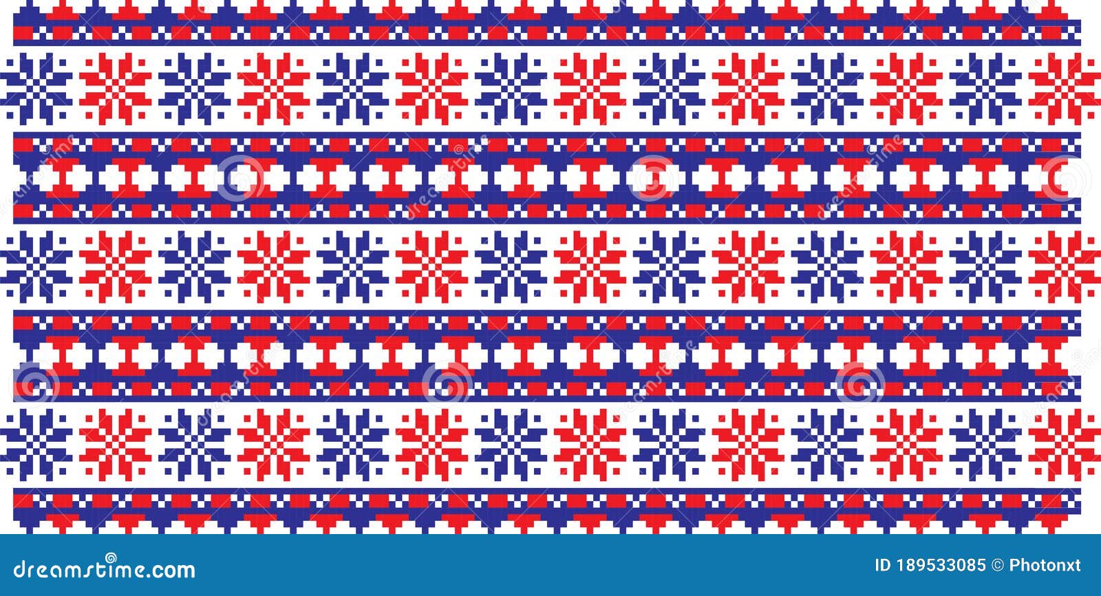 Traditional Romanian Folk Art Knitted Embroidery Pattern Stock Vector ...