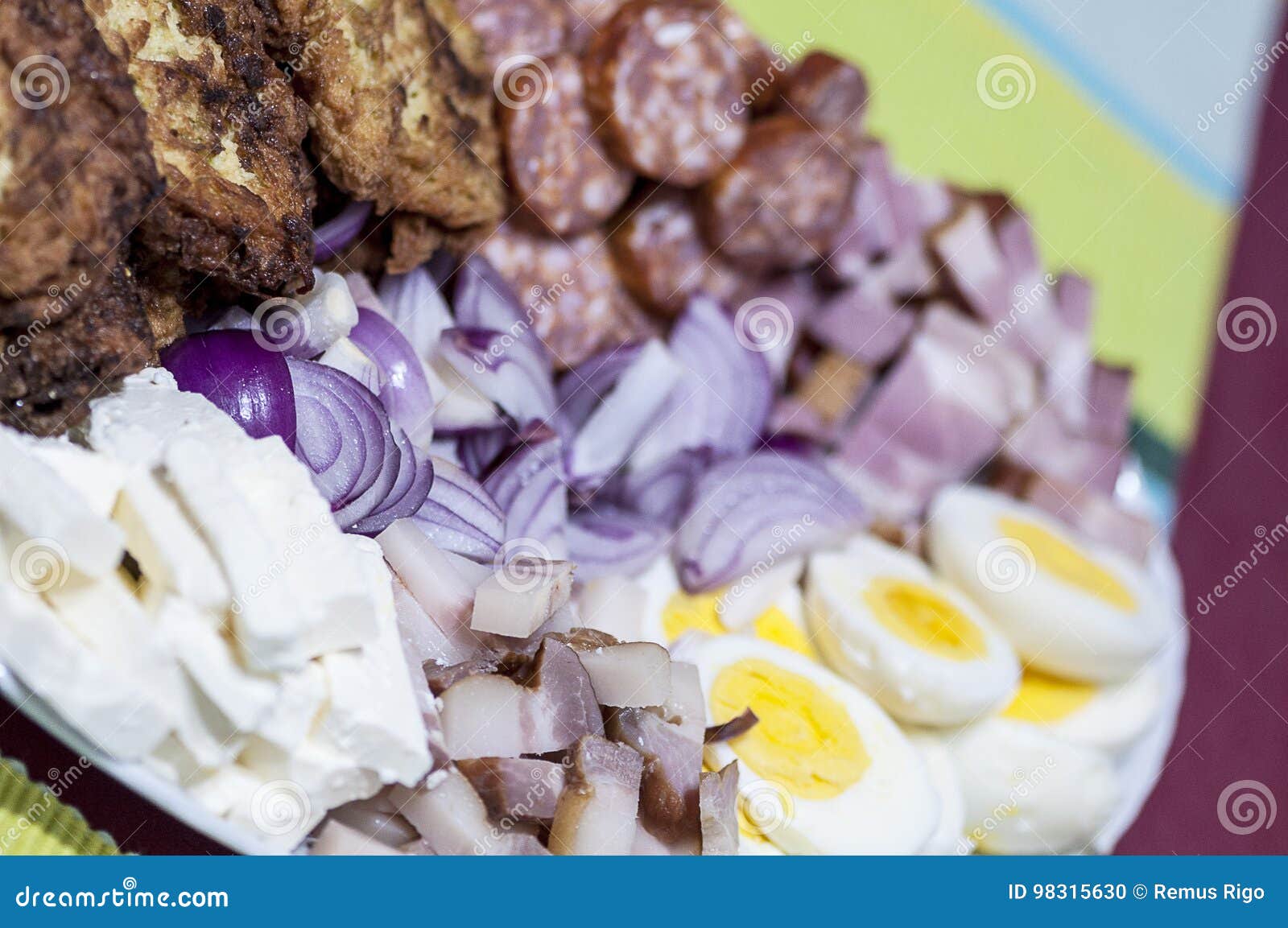 Traditional romanian food stock photo. Image of lunch - 98315630