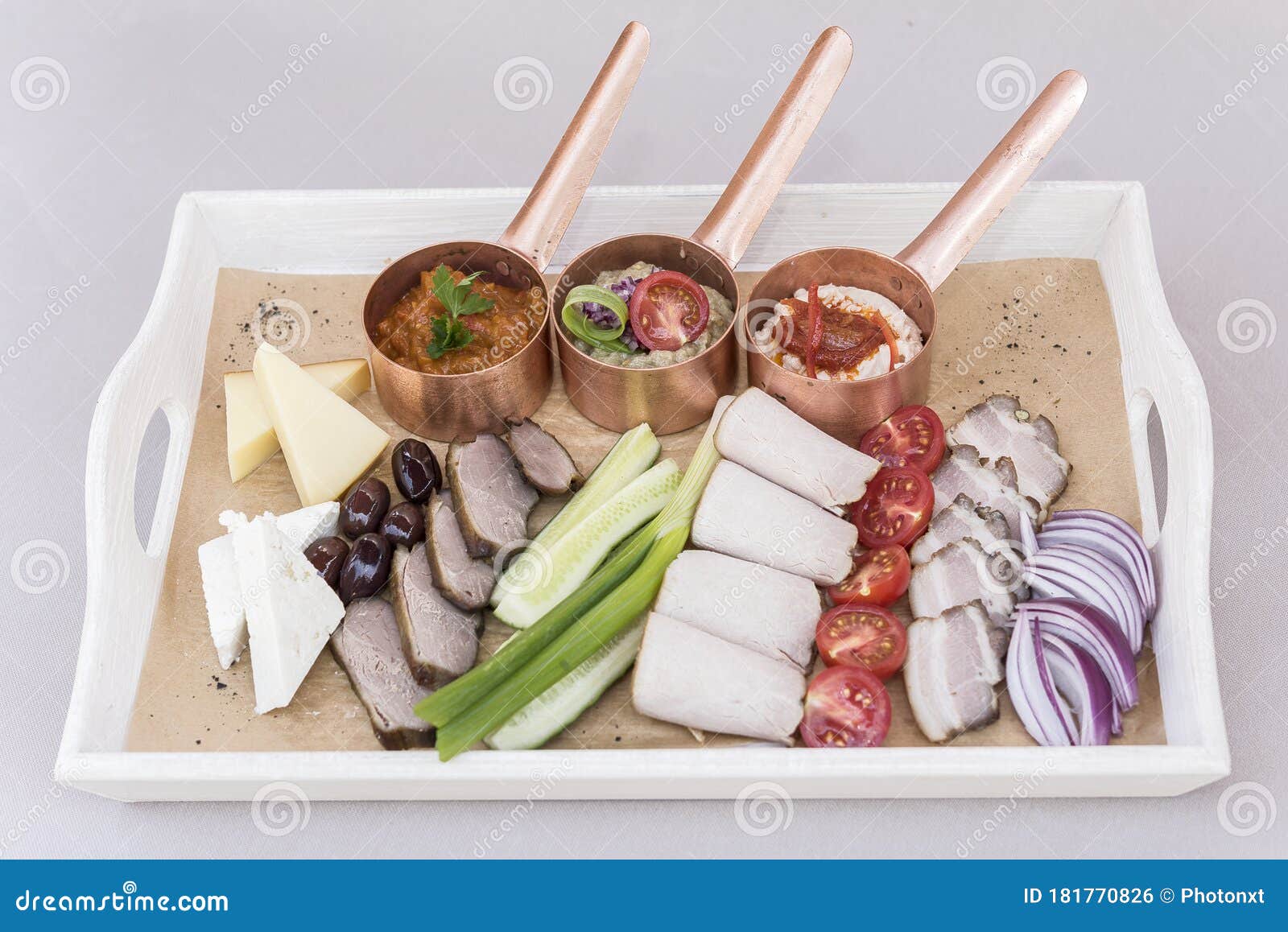 Traditional Romanian Food Plateau Stock Photo - Image of cucumber ...