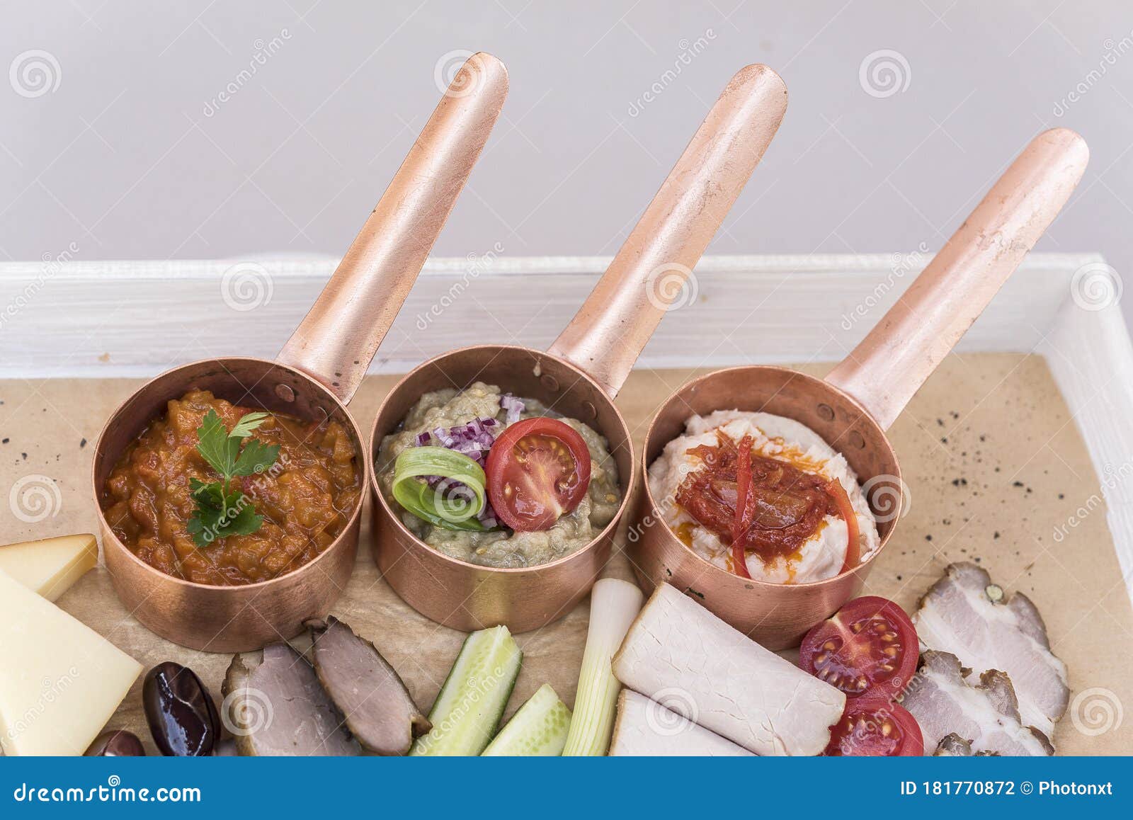 Traditional Romanian Food Plateau Stock Photo - Image of leaf, lunch ...