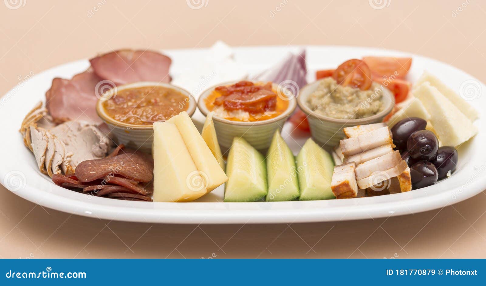 Traditional Romanian Food Plateau Stock Image - Image of eating, drink ...
