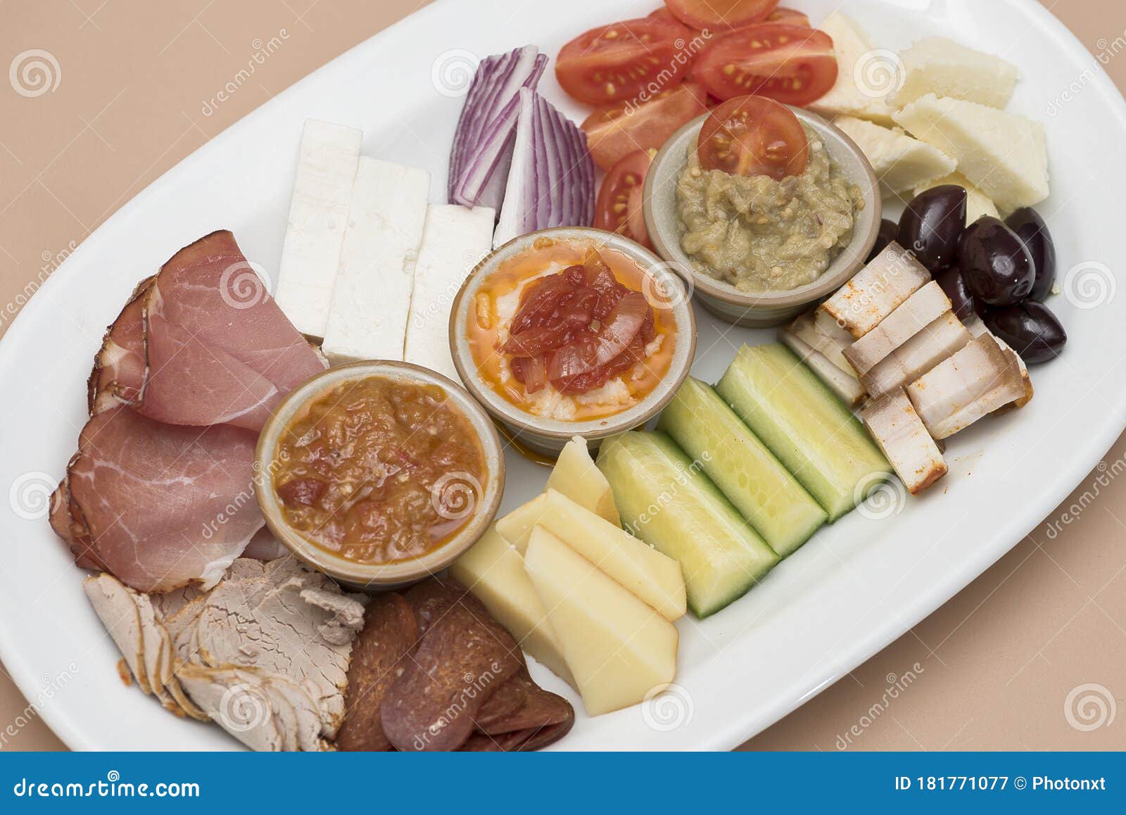 Traditional Romanian Food Plateau Stock Image - Image of luxury, dinner ...