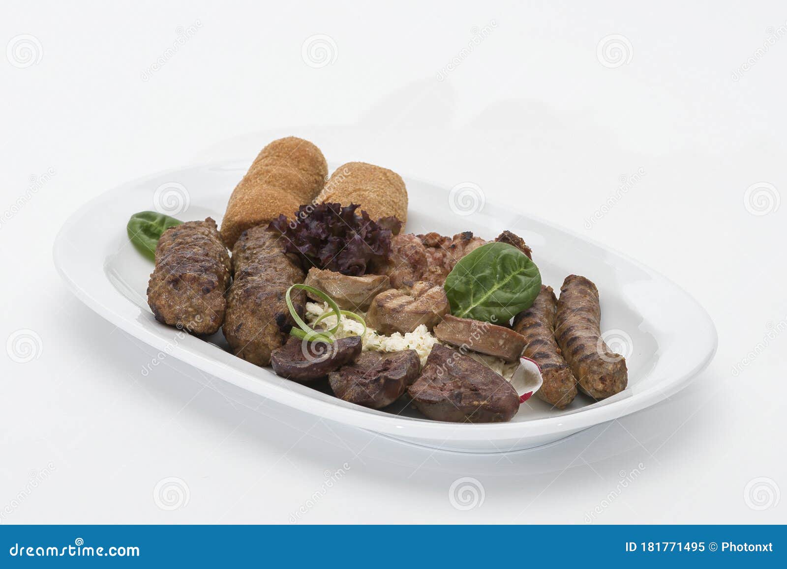 Traditional Romanian Food Plateau Stock Image - Image of heat, olive ...