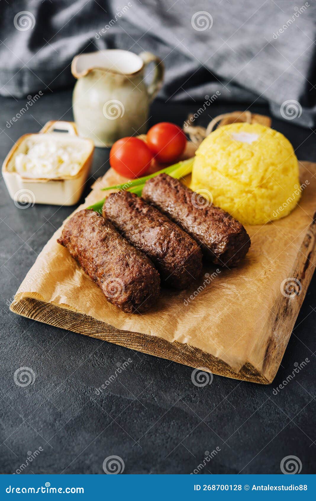 Traditional Romanian Grilled Dish - Mici or Mititei Stock Photo - Image ...