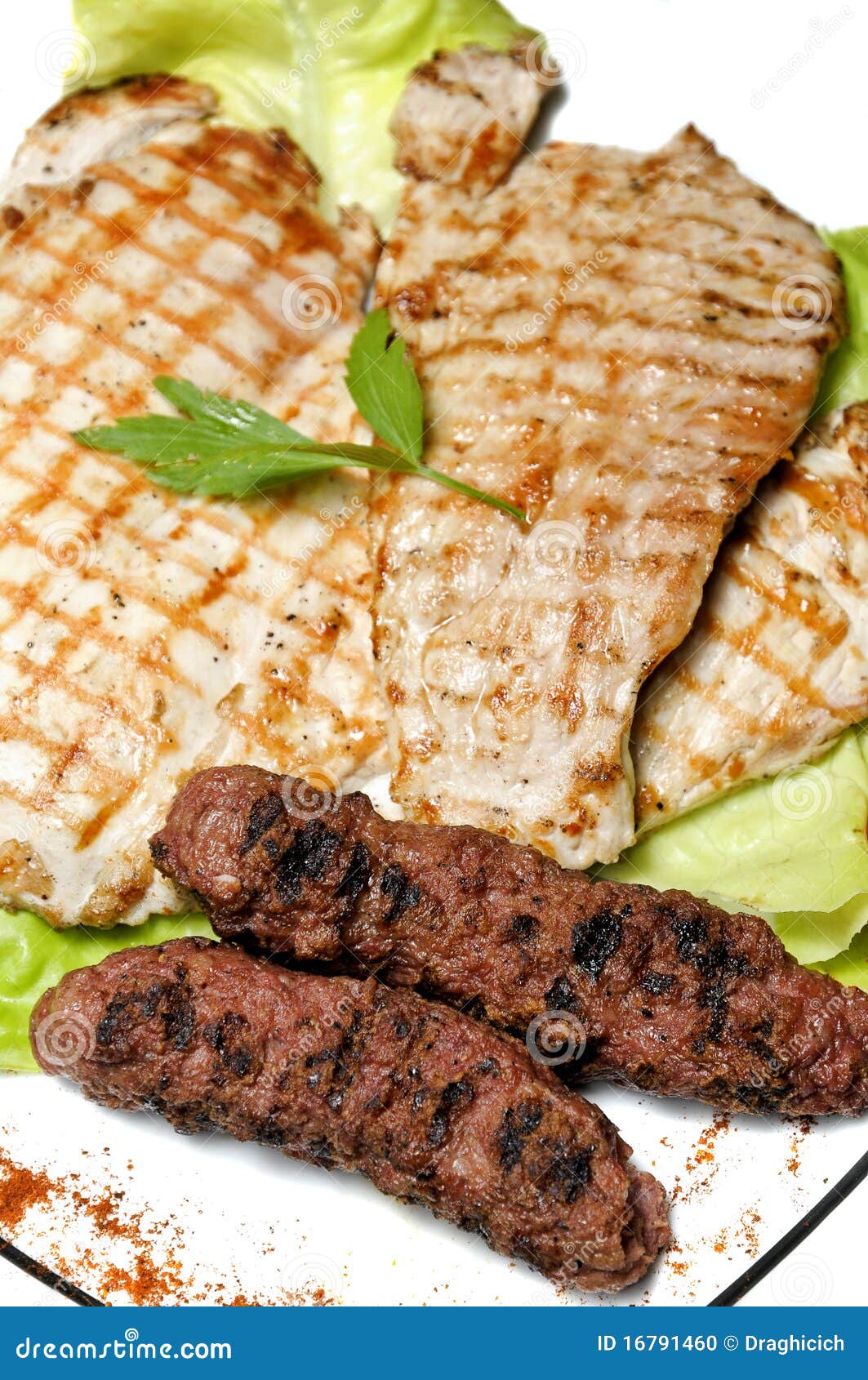 Traditional Romanian Grilled Meat Stock Photo - Image of sausages ...