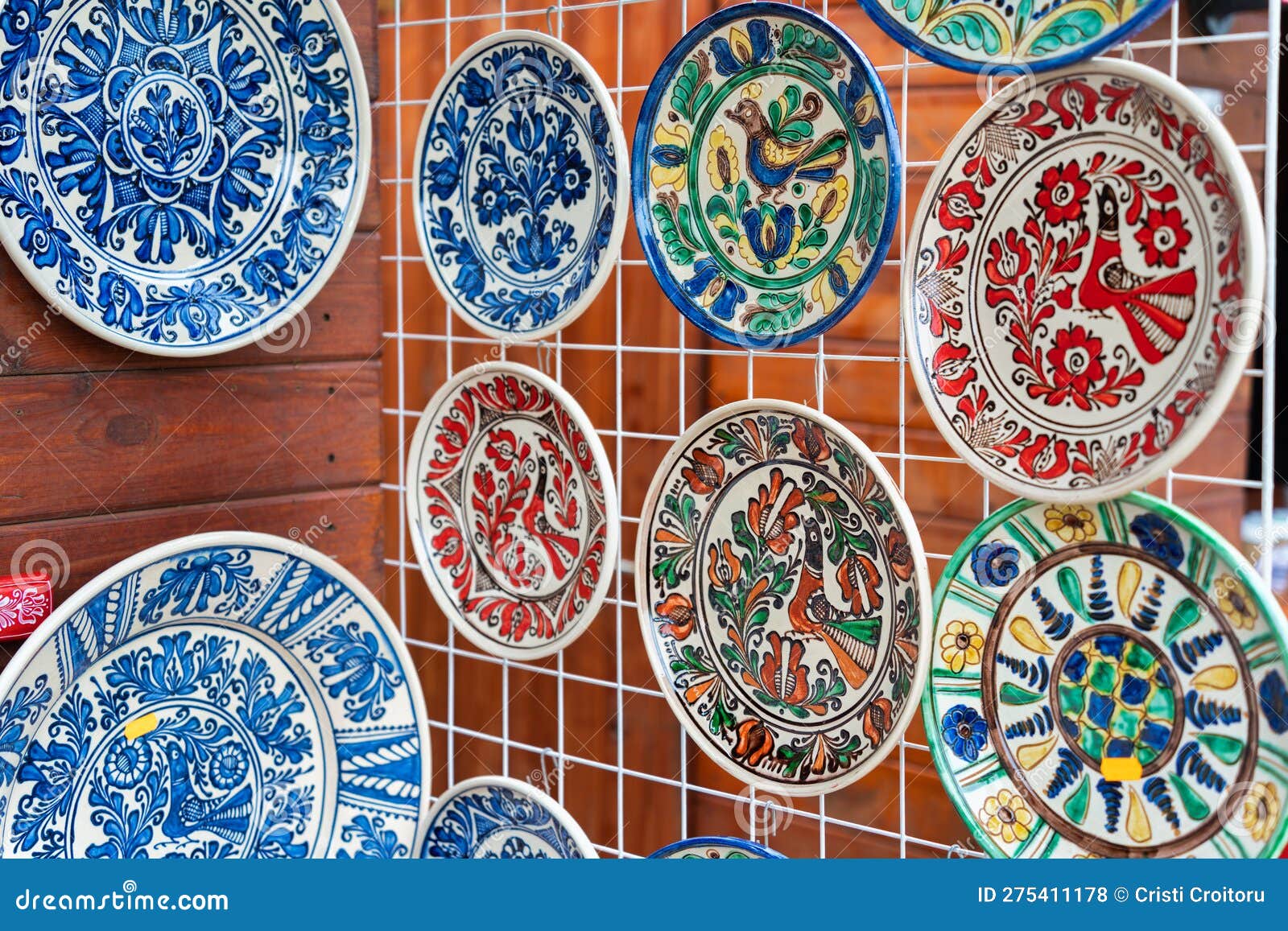 Traditional Romanian Handmade Ceramic Pottery Plates with Rustic ...