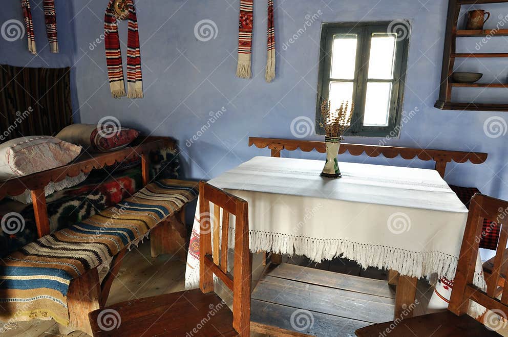 Traditional Romanian House Interior Editorial Stock Image - Image of ...