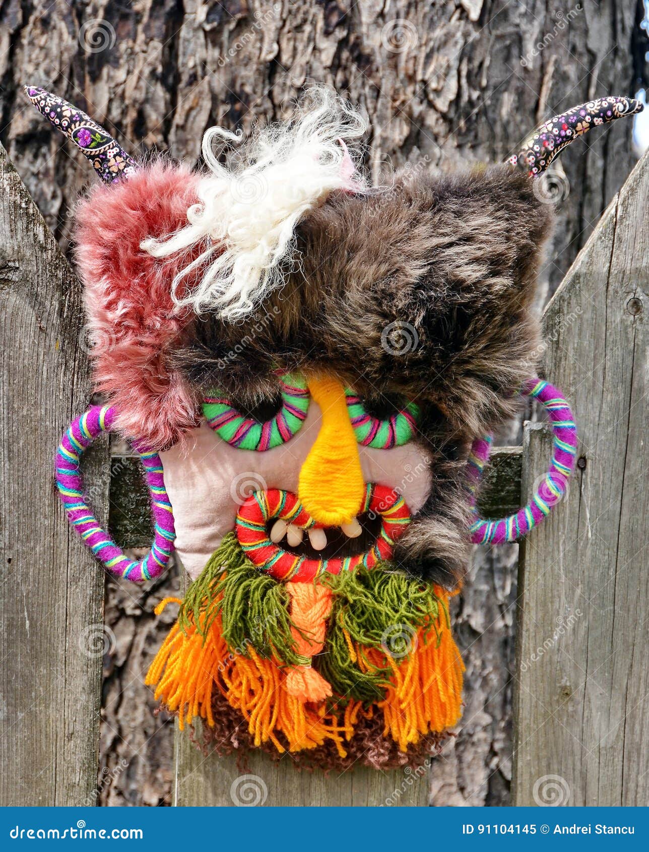 Traditional romanian mask stock image. Image of craftsmanship - 91104145