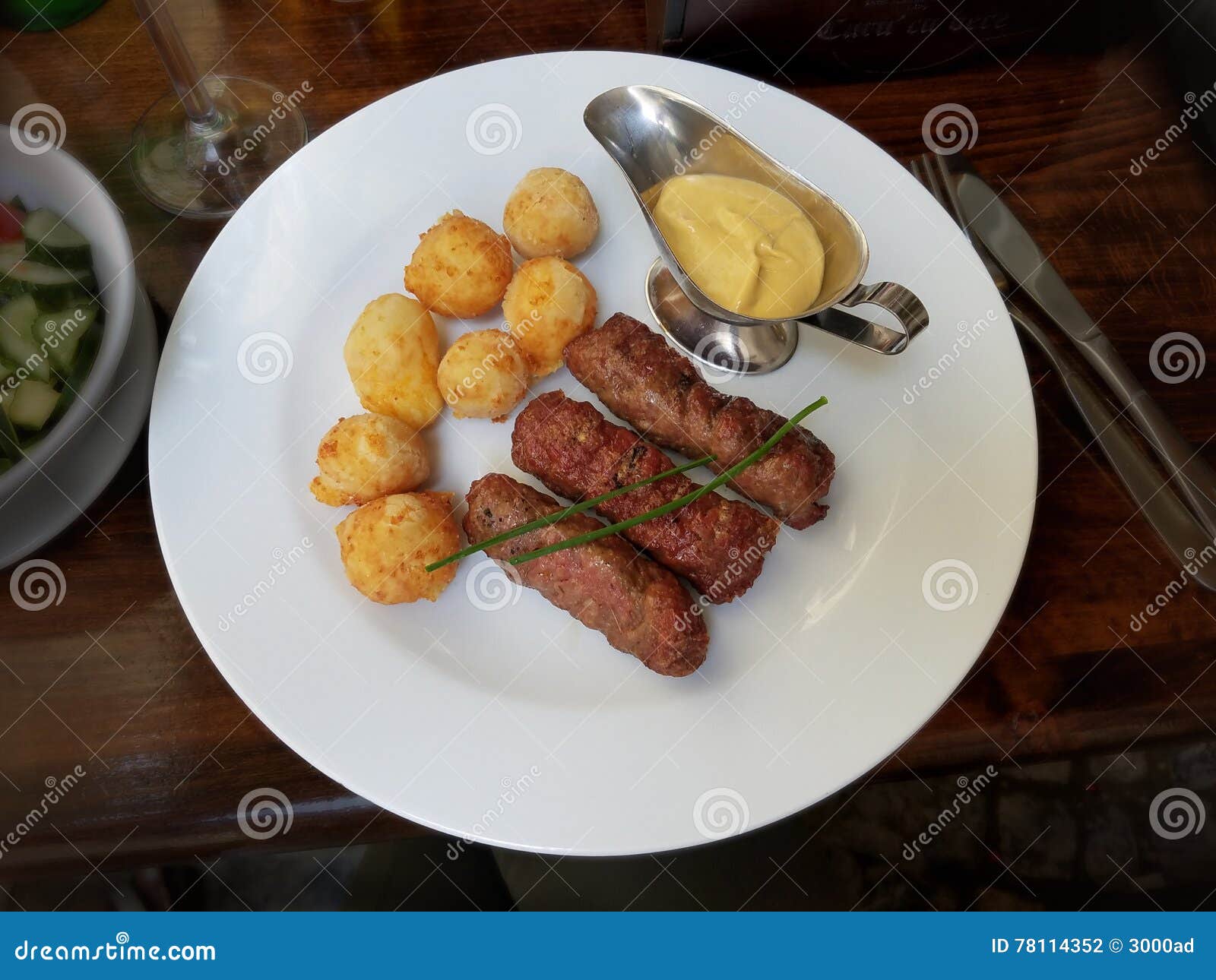 Traditional Romanian Meat Rolls Stock Photo - Image of meatloaf, plate ...