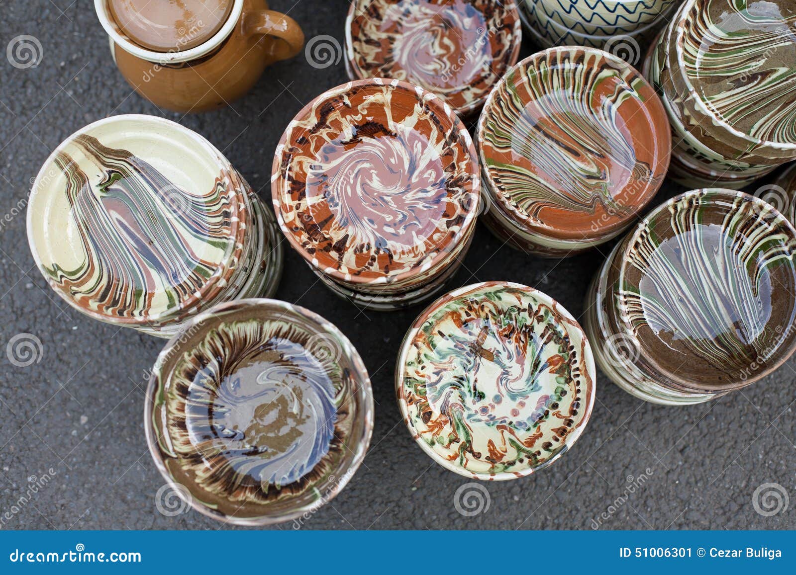 Traditional Romanian Pottery Stock Image - Image of object, tradition ...