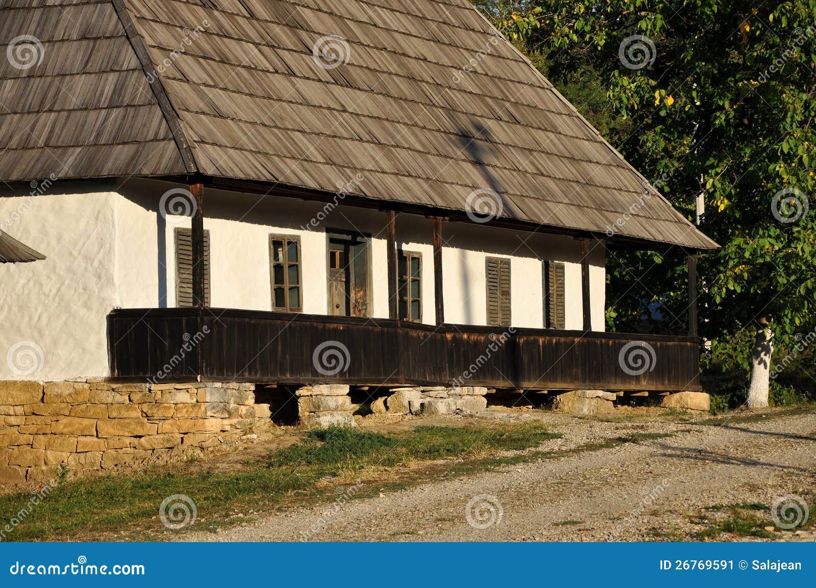 Traditional Romanian Rural House Stock Image - Image of countryside ...