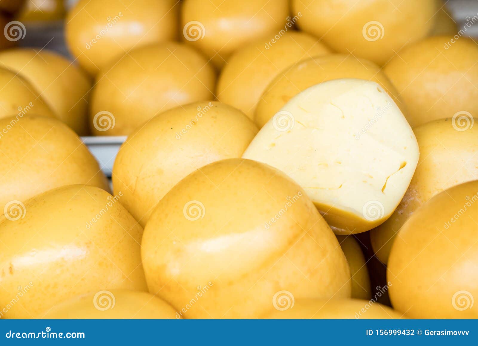 Traditional Romanian Sheep Cheese Cascaval Stock Photo - Image of ...