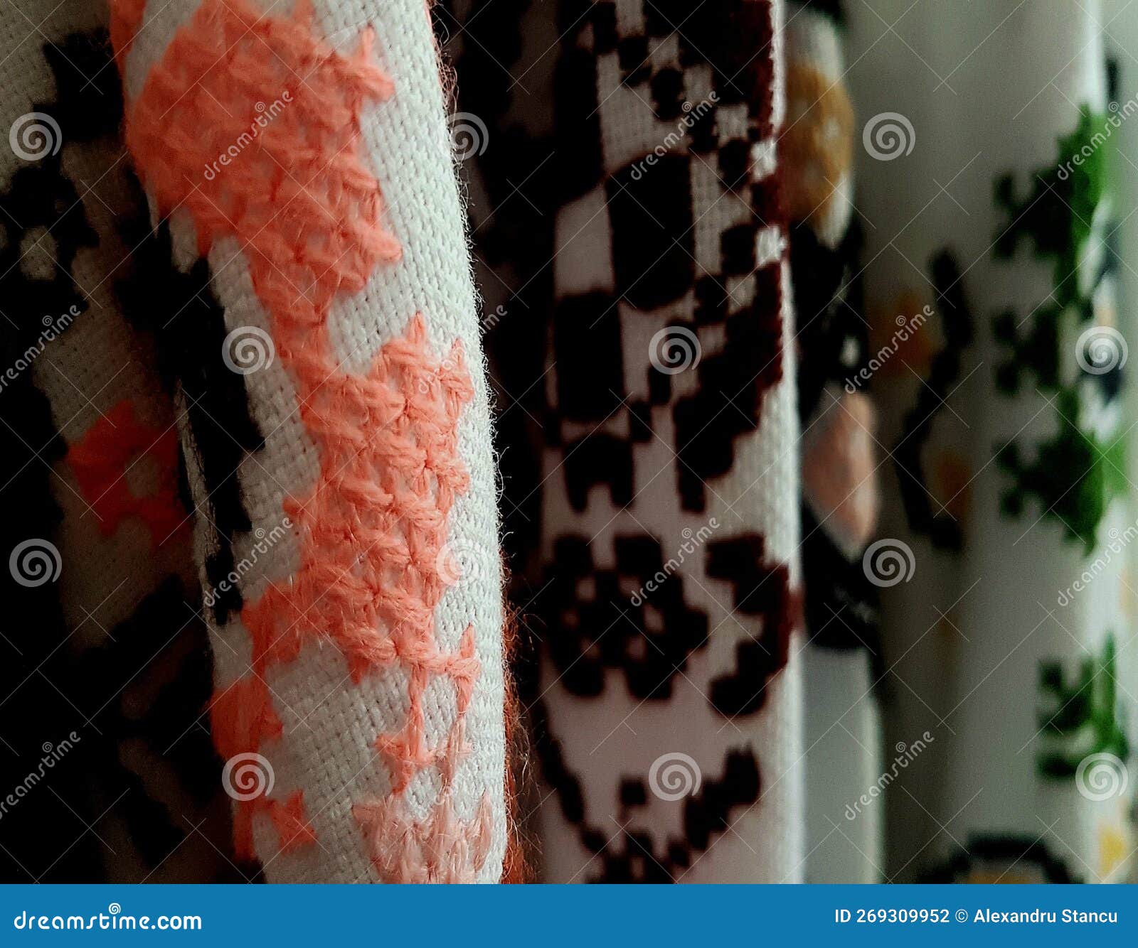 Traditional Romanian Textile Stock Illustration - Illustration of ...