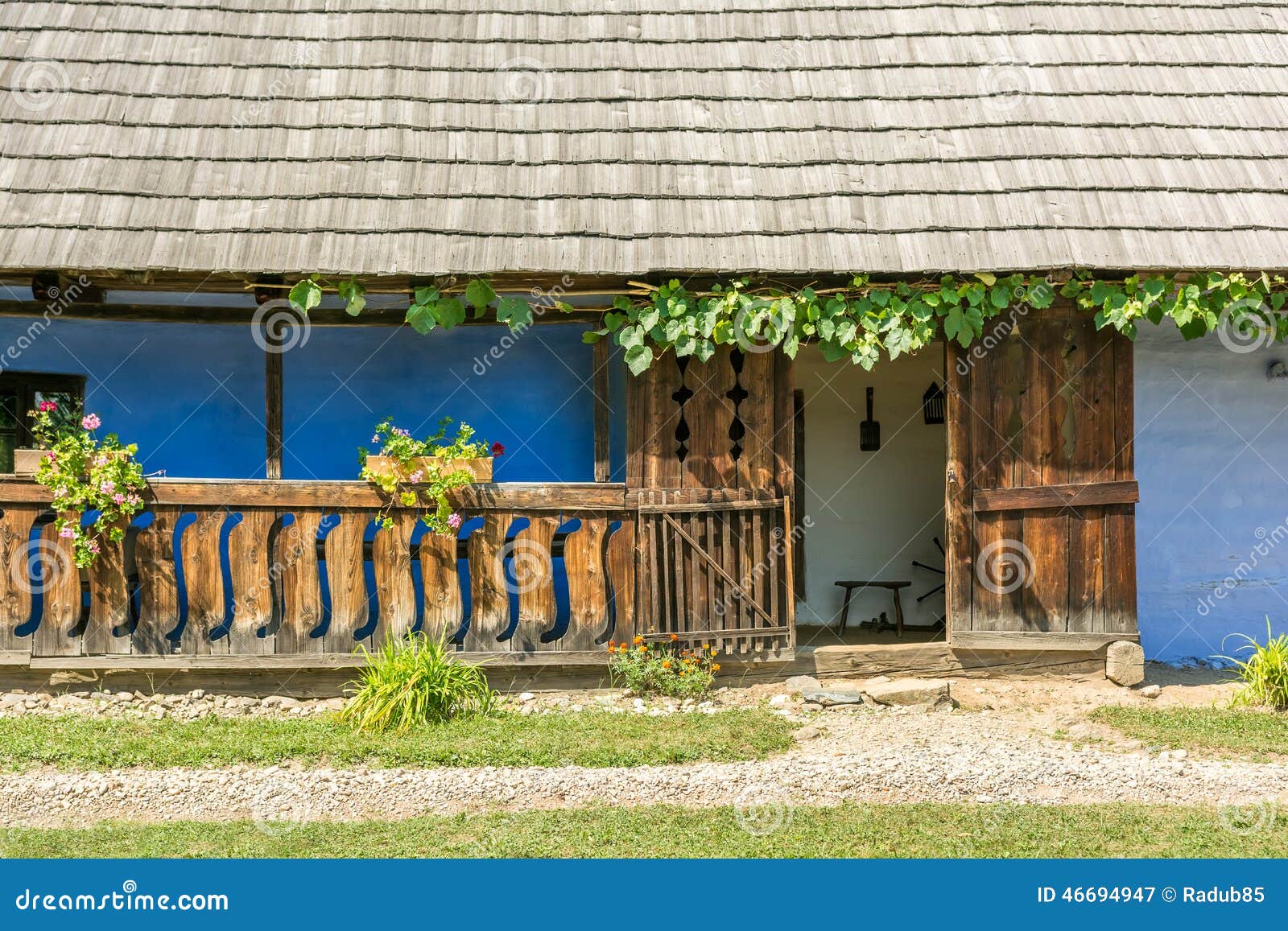 Traditional Romanian Village House Stock Image - Image of romania ...