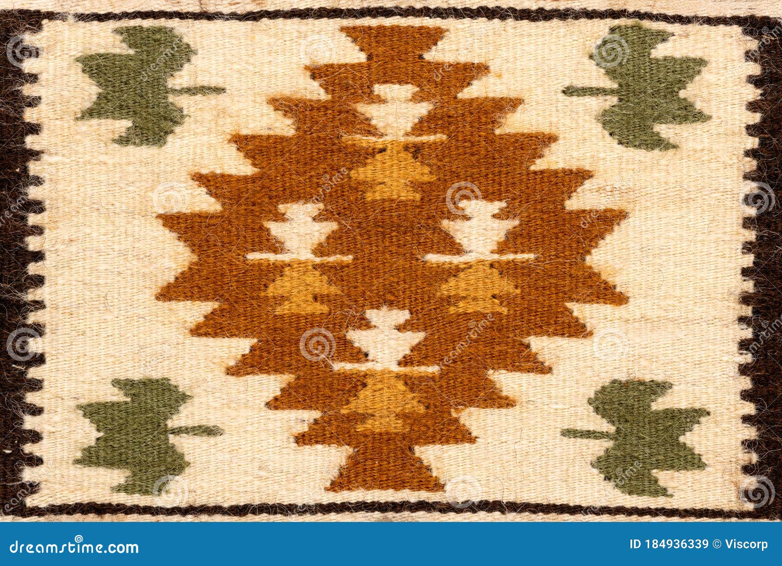 Traditional Romanian Wool Carpet Design Pattern Stock Image - Image of ...
