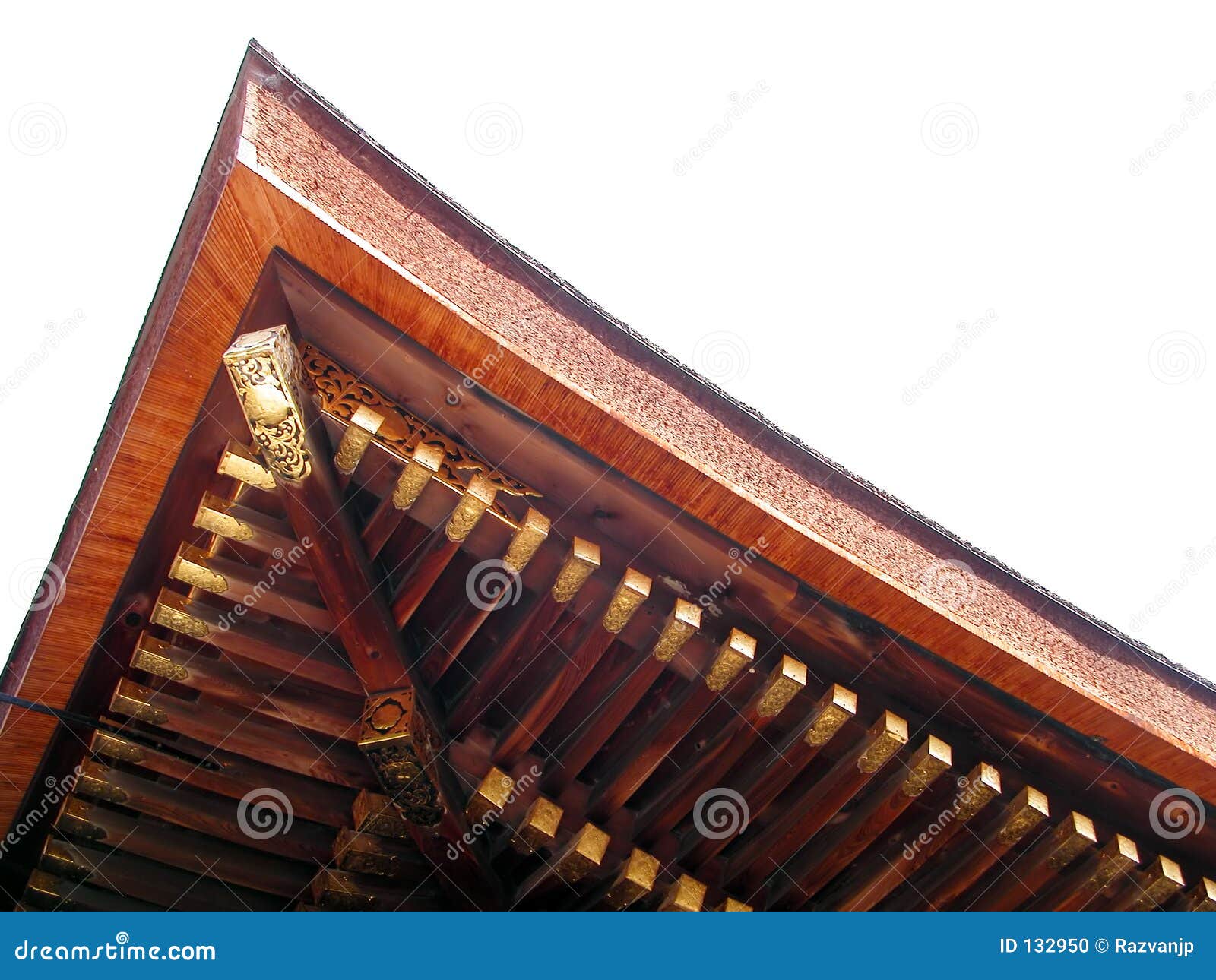 Traditional roof stock photo. Image of architecture, wood - 132950
