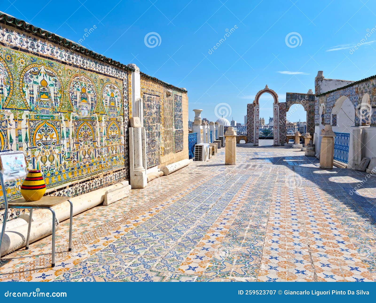 Traditional Rooftop in Tunis Stock Image - Image of house ...