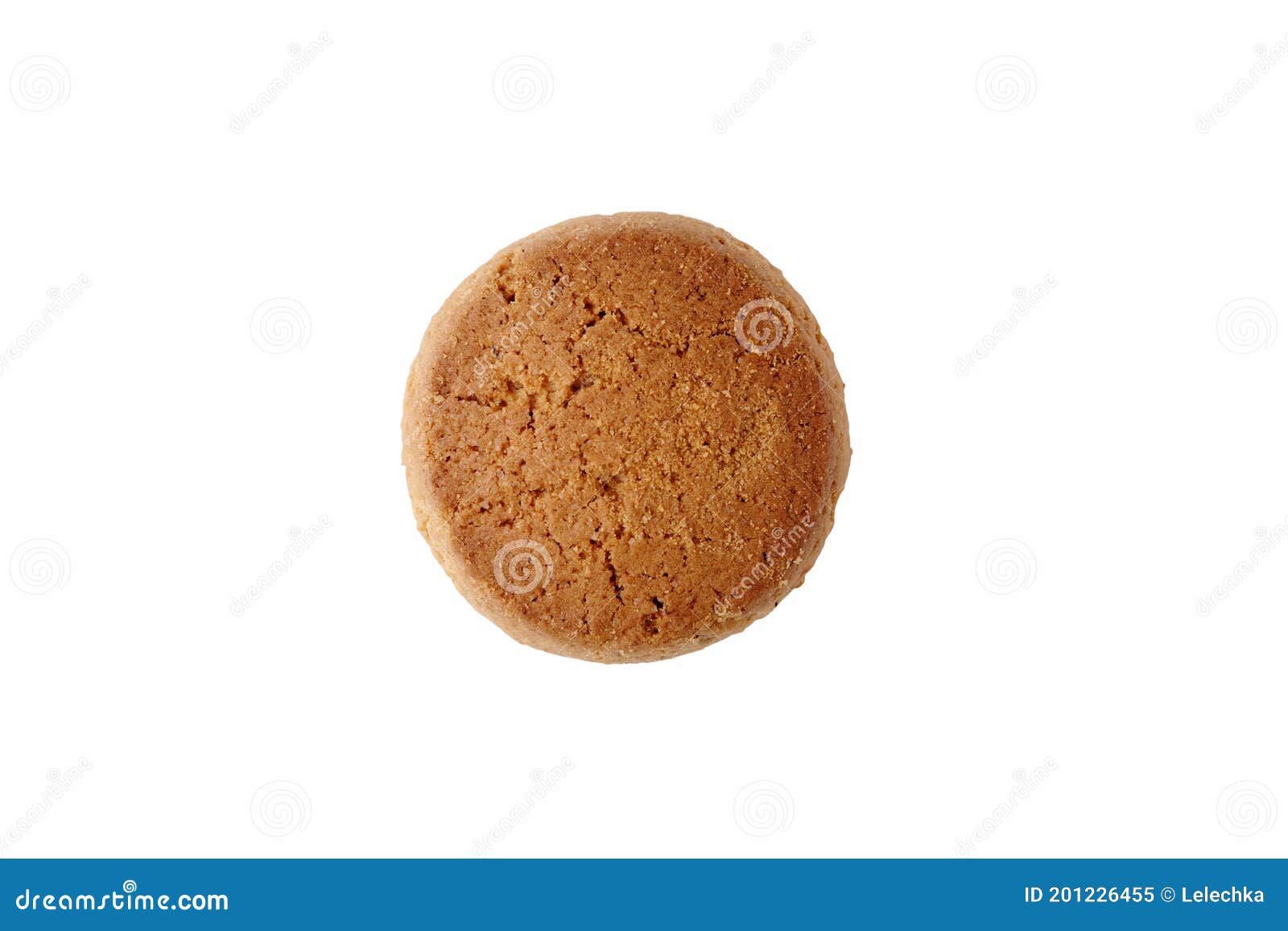 Traditional Round Gingerbread Isolated on White. Closeup Stock Image ...