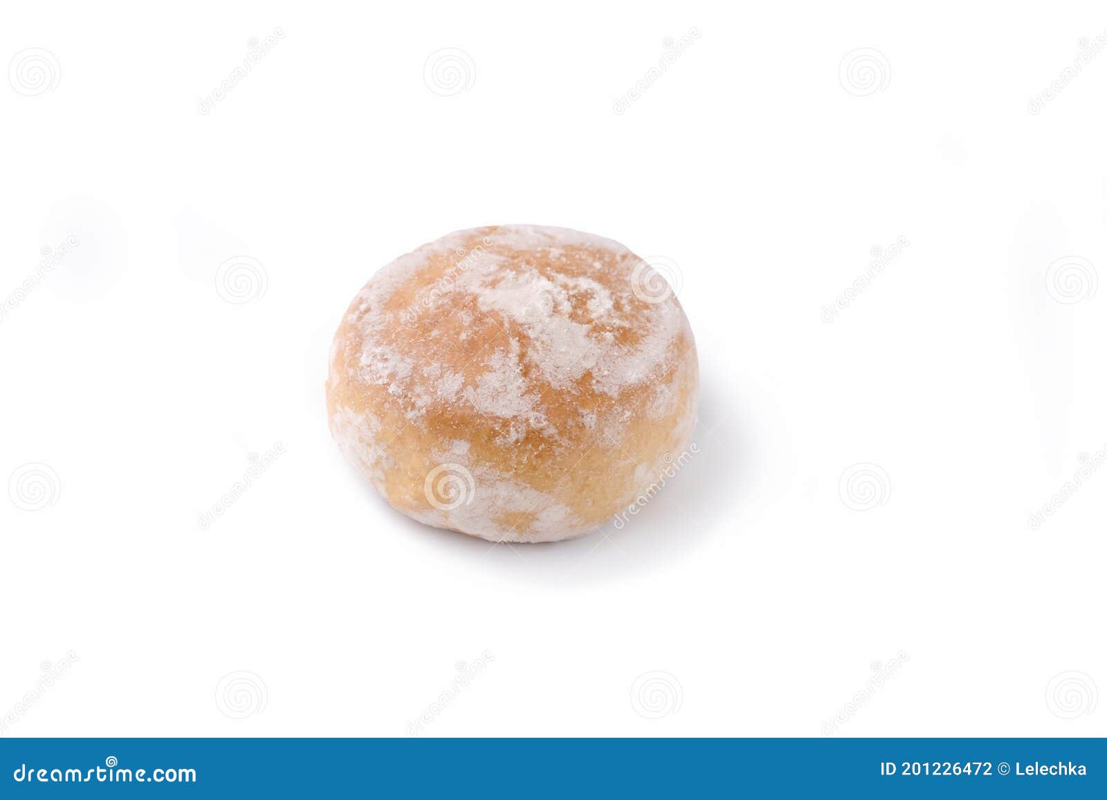 Traditional Round Gingerbread Isolated on White. Closeup Stock Photo ...