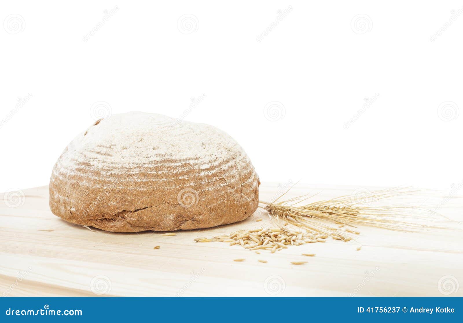 Traditional Round Rye Bread. Stock Image - Image of baked, closeup ...