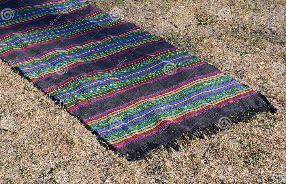 Traditional Rug on Sofia, Bulgaria August 2016 Stock Photo - Image of ...