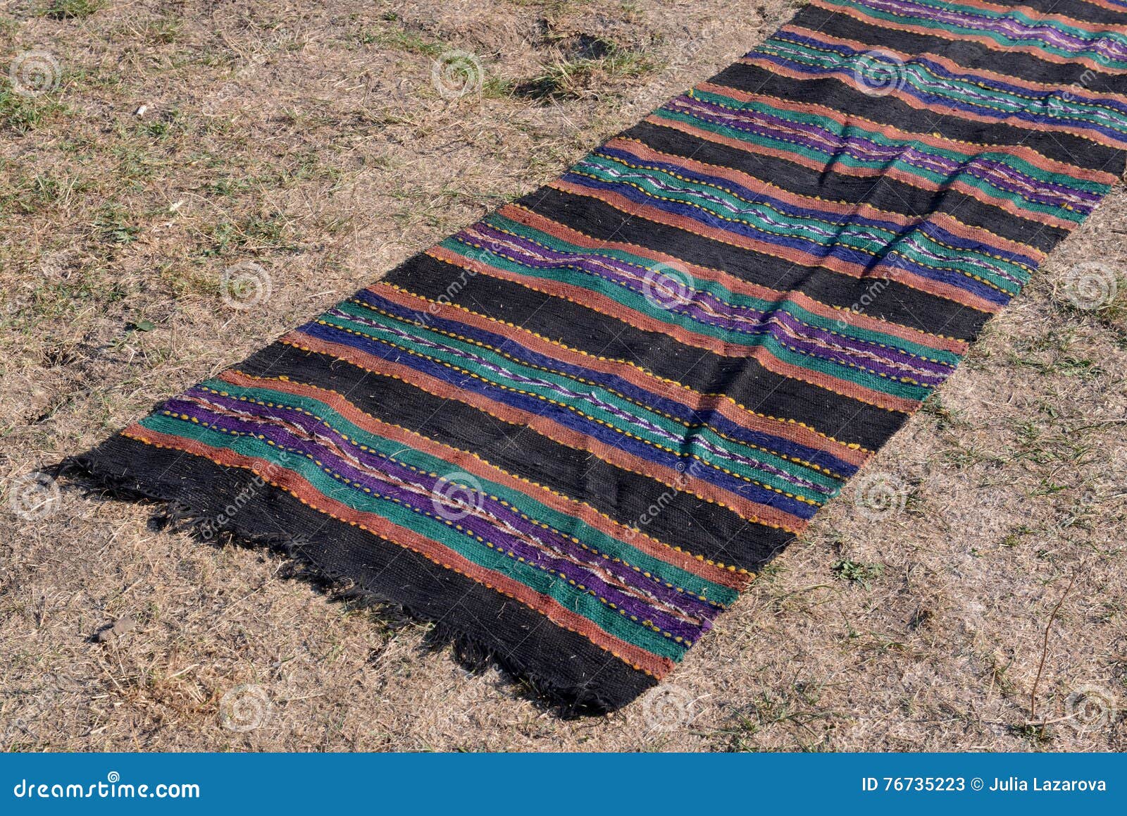 Traditional Rug on Sofia, Bulgaria August 2016 Stock Image - Image of ...