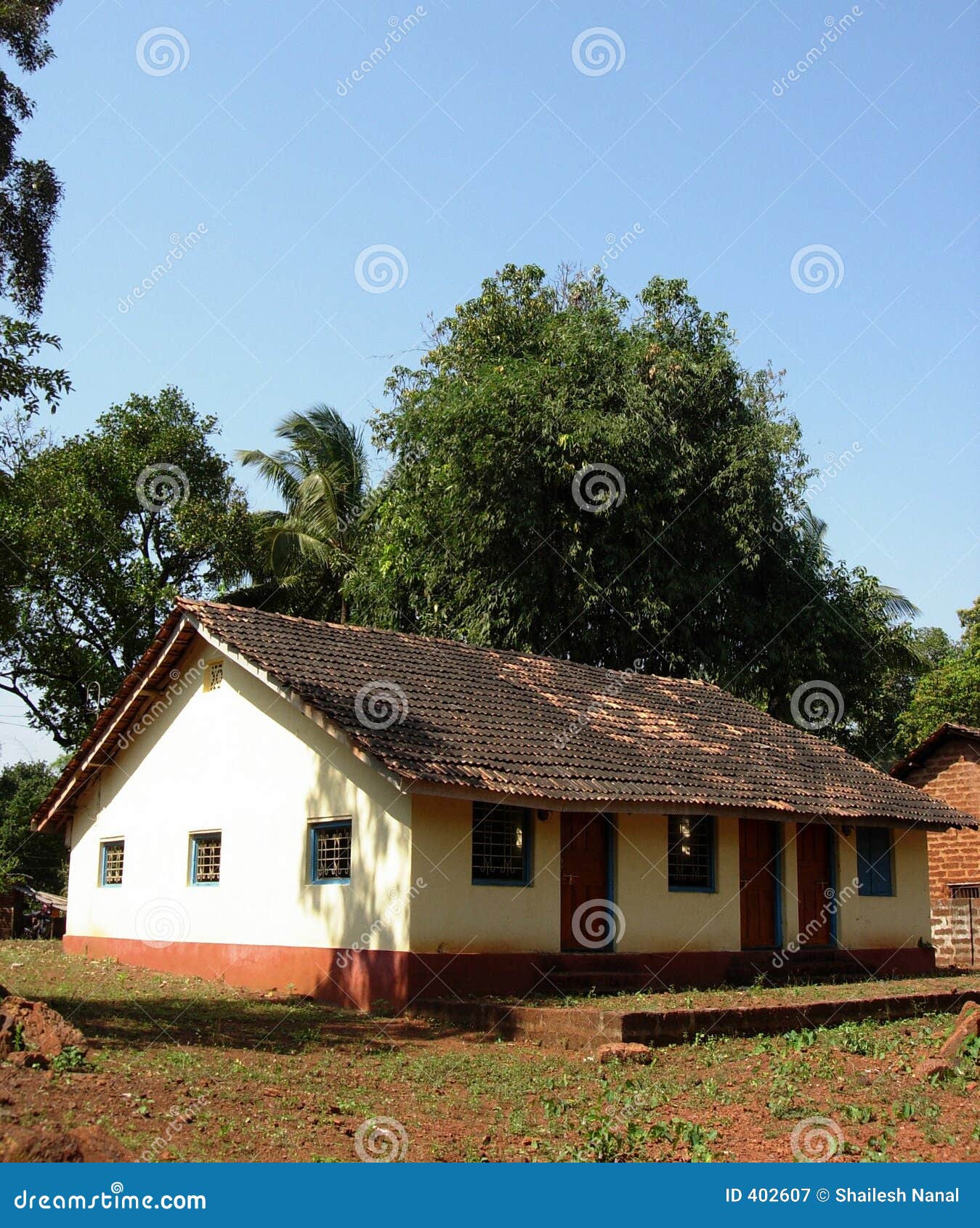 Traditional Rural Cottage stock image. Image of architecture - 402607