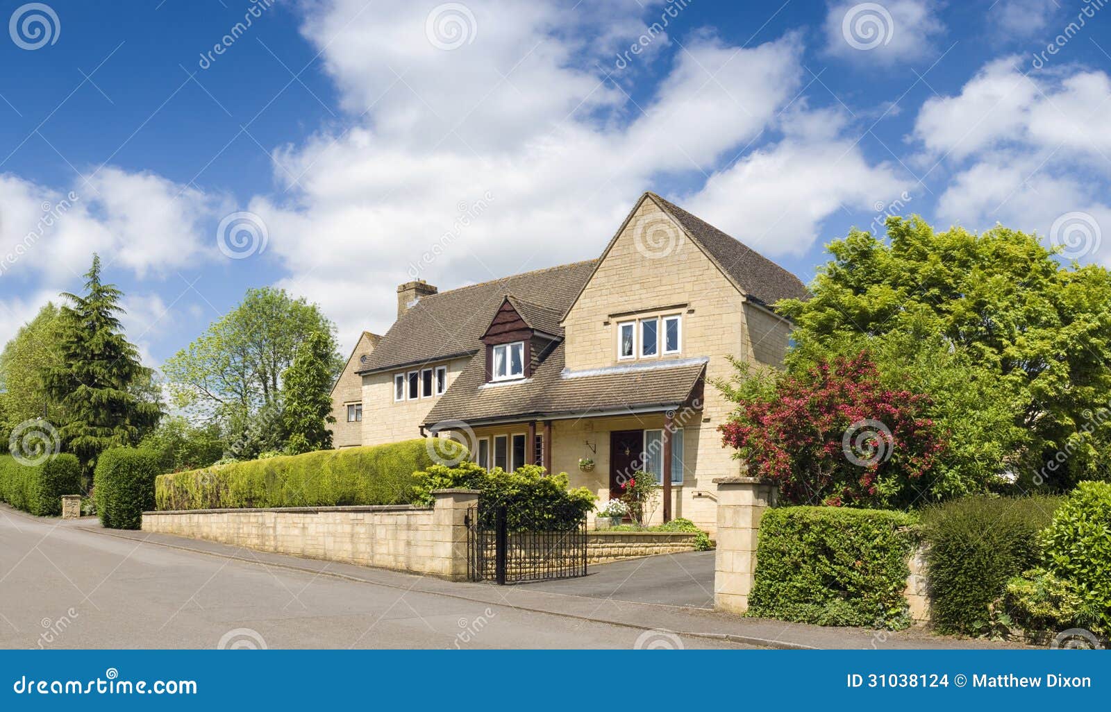 Traditional Rural Homes Scene Stock Photo - Image of europe, roof: 31038124