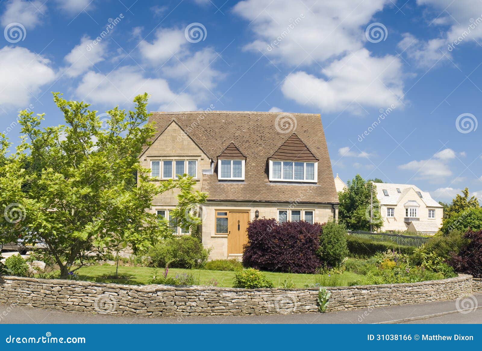 Traditional Rural Homes Scene Stock Photo - Image of structure, door ...