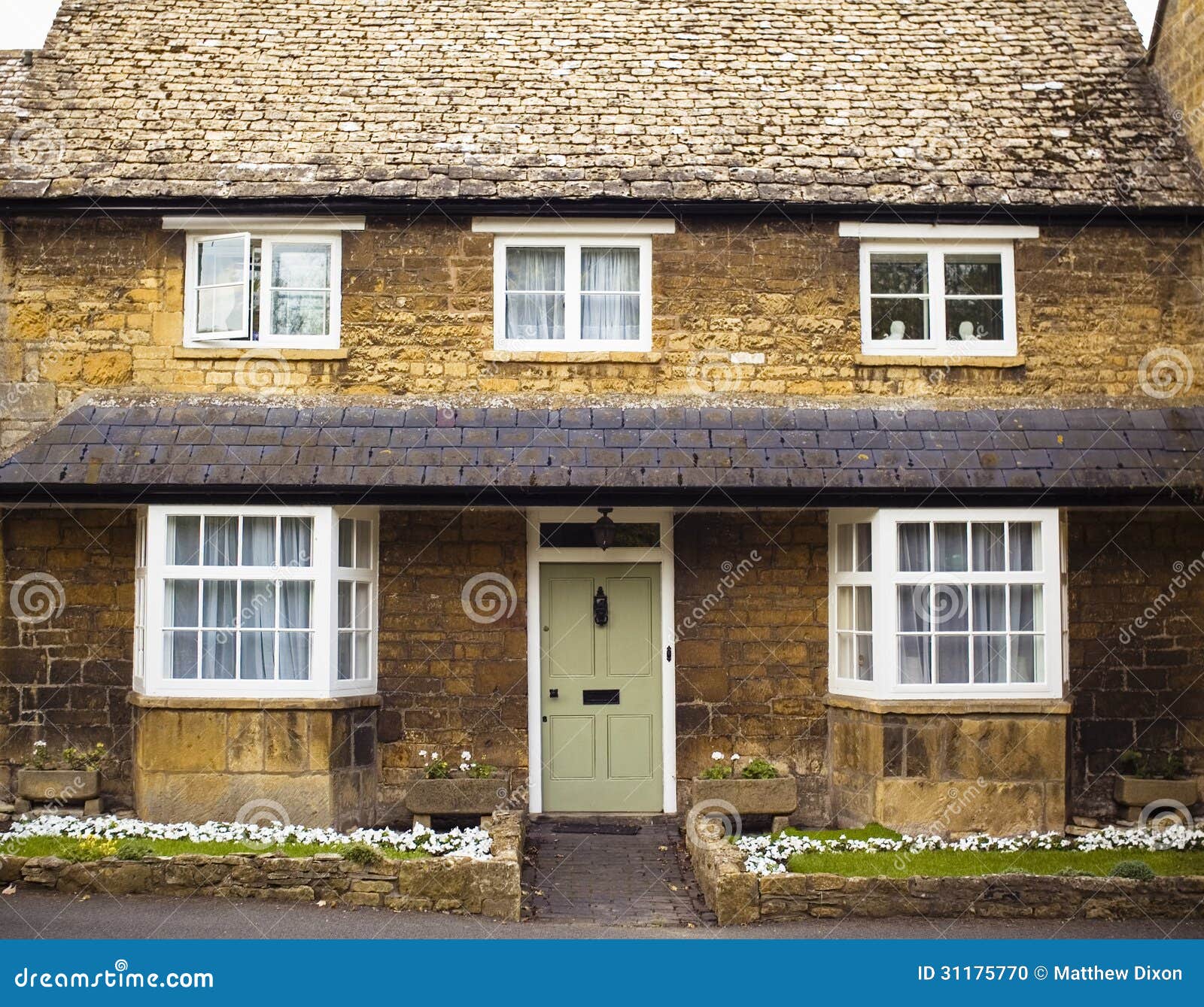 Traditional Rural Homes Scene Stock Photo - Image of buildings ...
