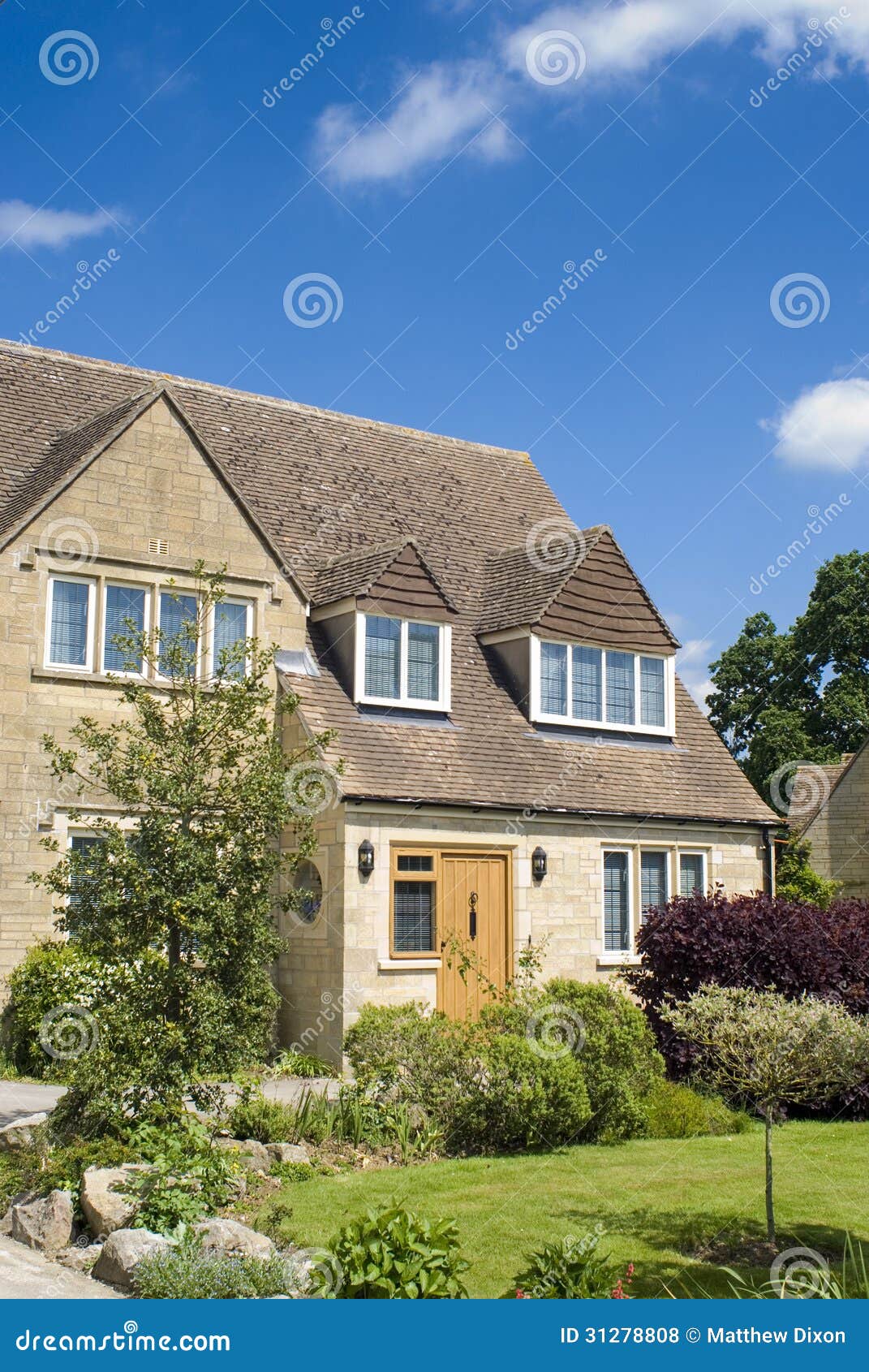 Traditional Rural Homes Scene Stock Photo - Image of europe, clear ...