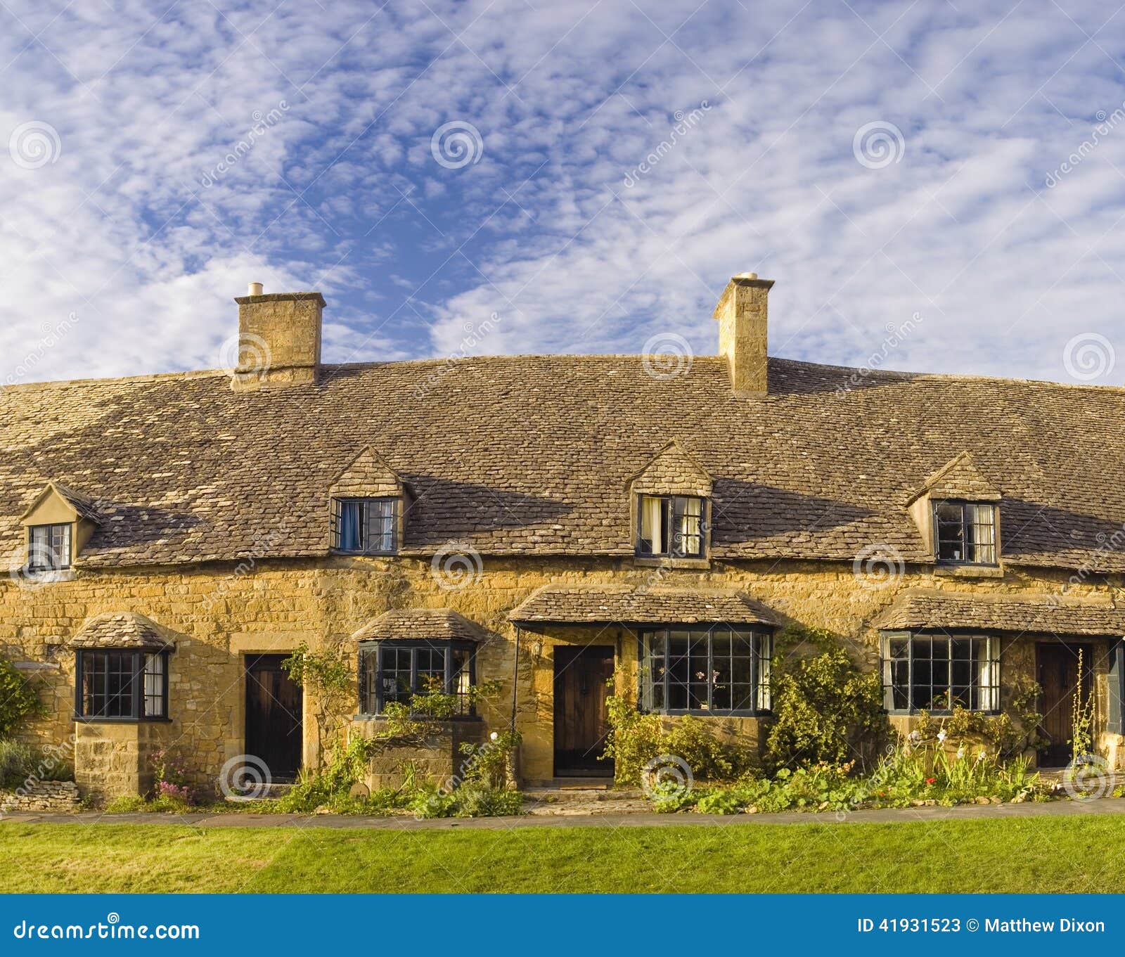 Traditional Rural Homes Scene Stock Image - Image of rustic, roof: 41931523