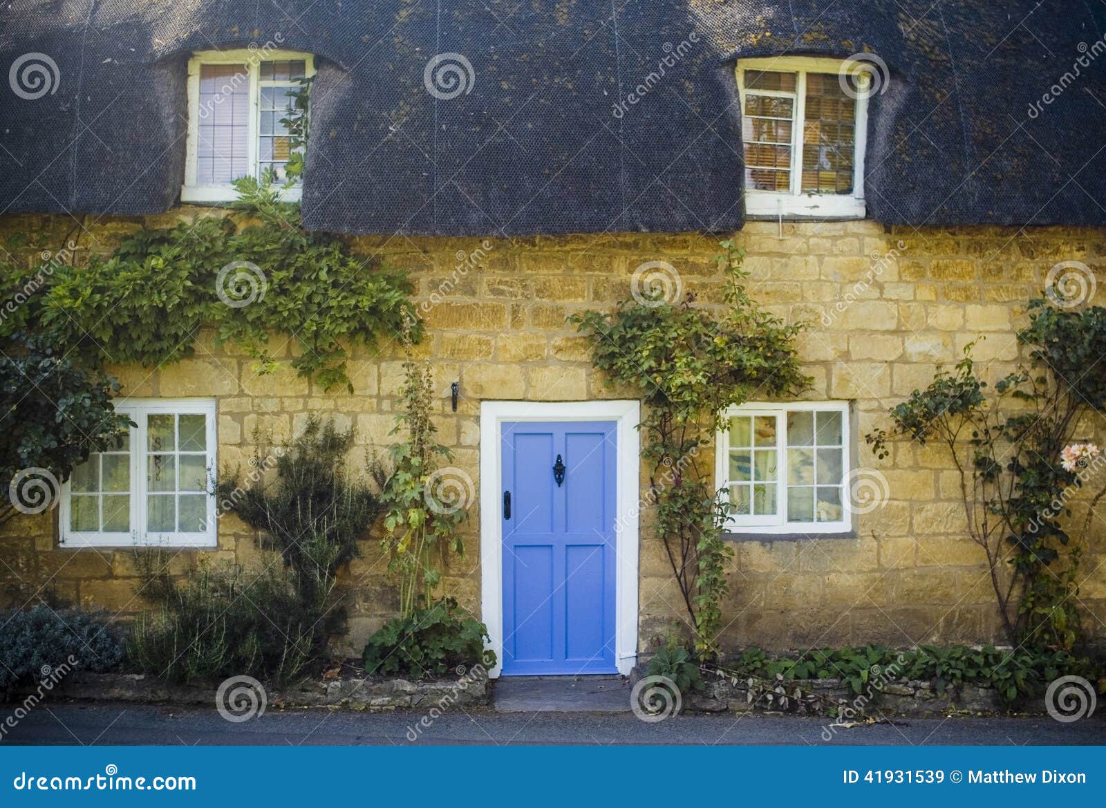 Traditional Rural Homes Scene Stock Image - Image of buildings, cloud ...