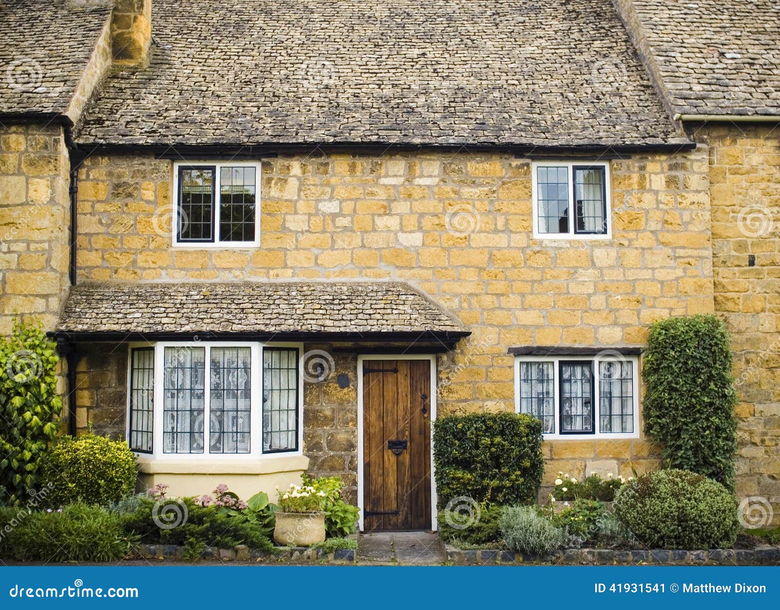 Traditional Rural Homes Scene Stock Image - Image of cotswold, england ...
