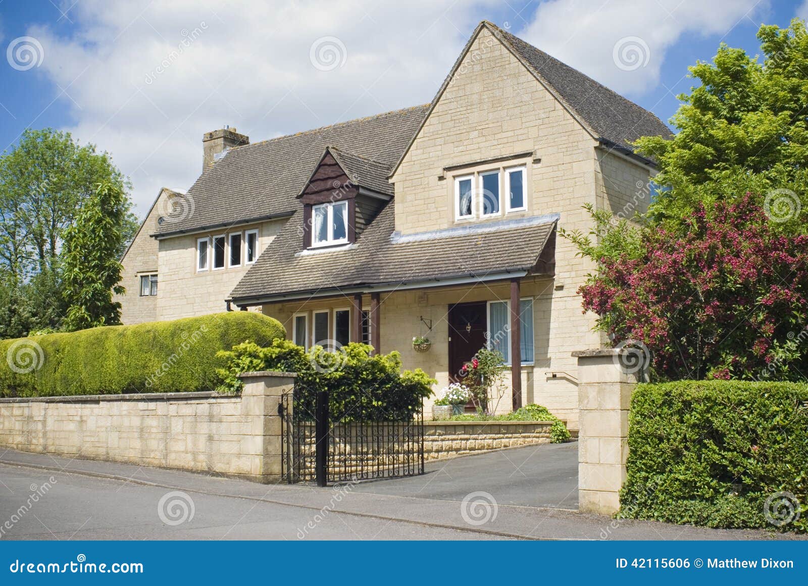 Traditional Rural Homes Scene Stock Photo - Image of europe, homes ...