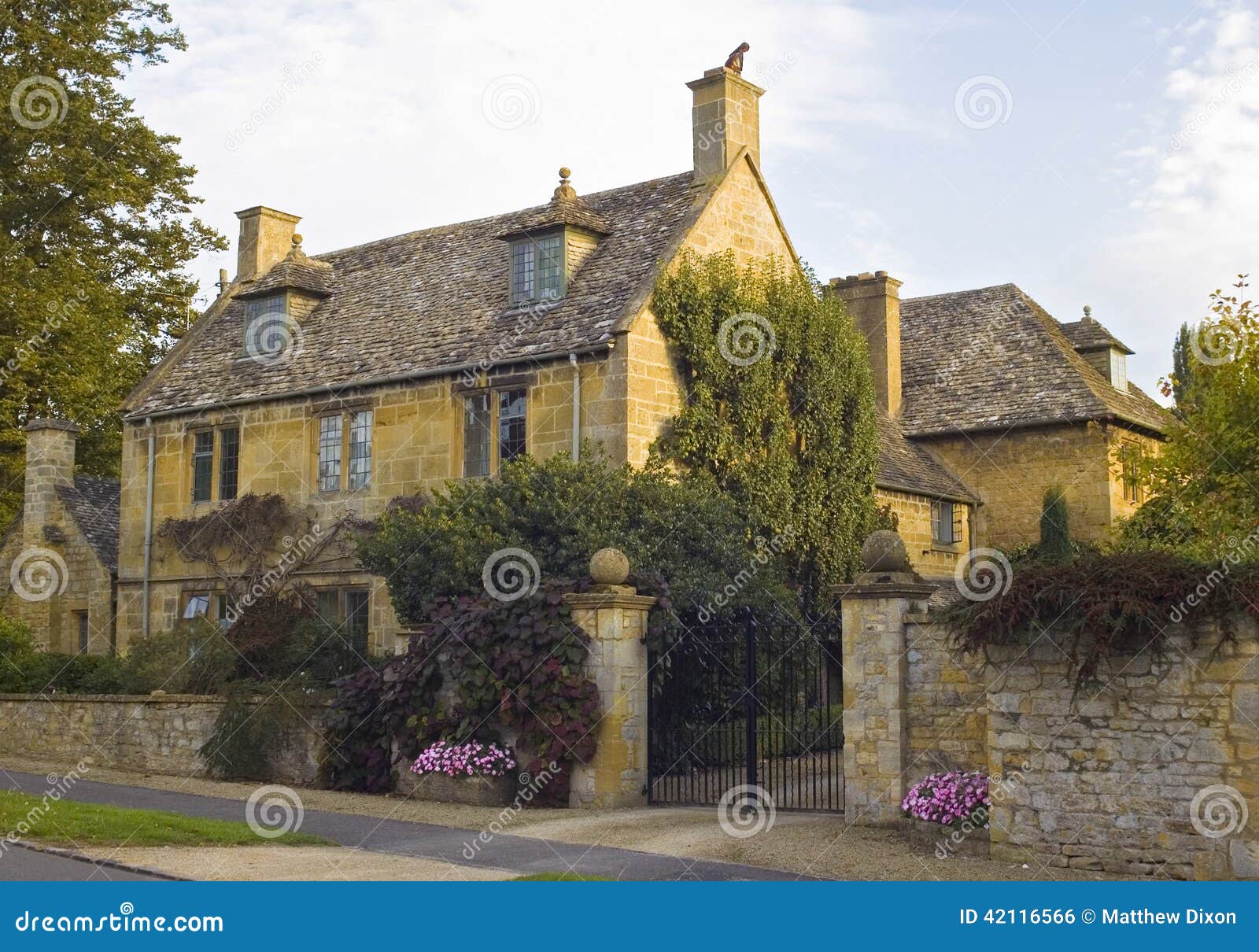 Traditional Rural Homes Scene Stock Photo - Image of homes ...
