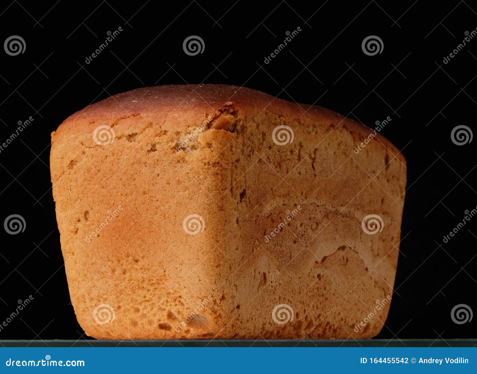 Traditional Russian `black` Rye Bread - Brick Stock Photo - Image of ...