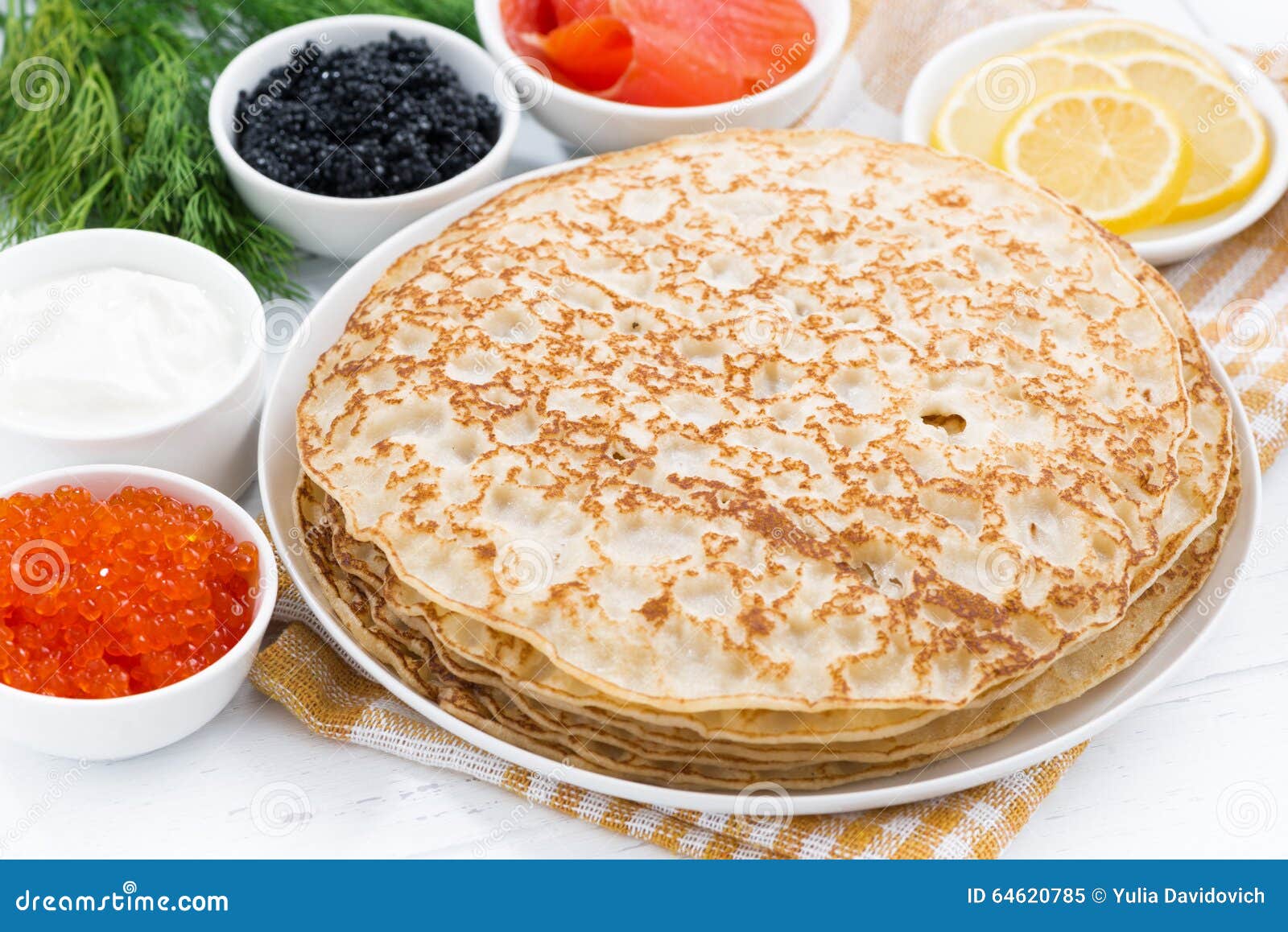 Traditional Russian Crepes, Top View Stock Image - Image of maslenitsa ...