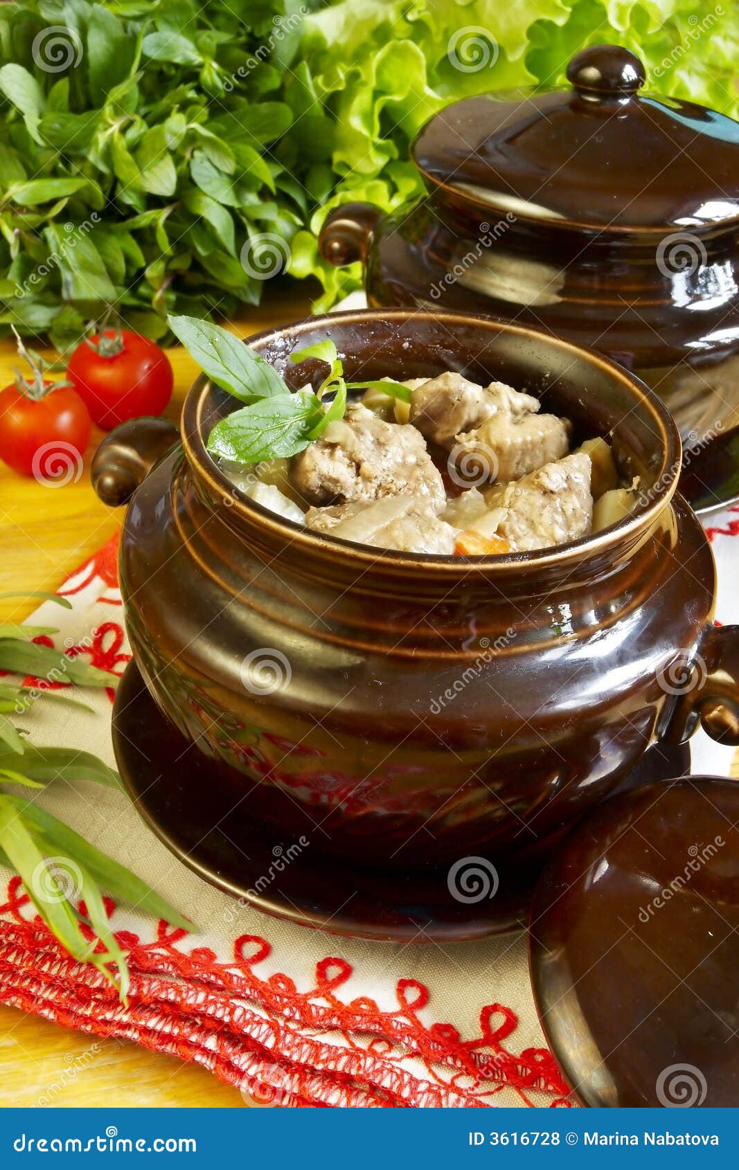 Traditional Russian Cuisine Stock Photo - Image of sauce, cover: 3616728